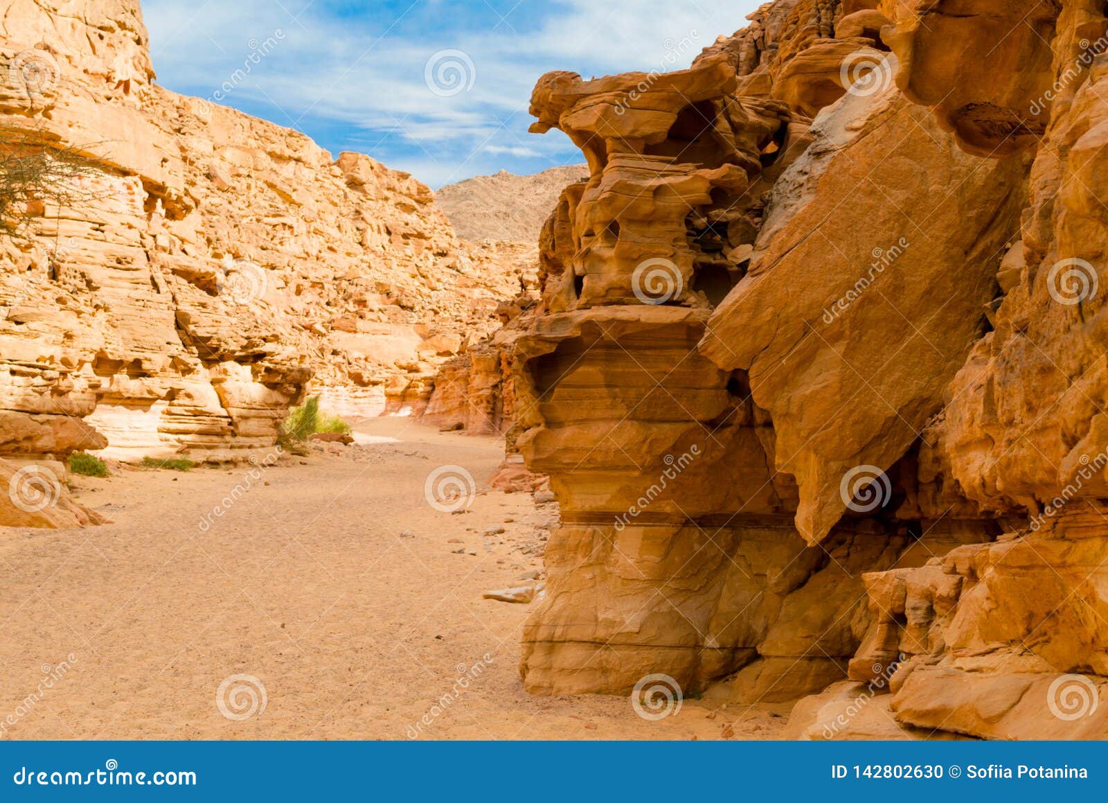 Colored Canyon in Egypt Dahab South Sinai Stock Photo - Image of egypt ...