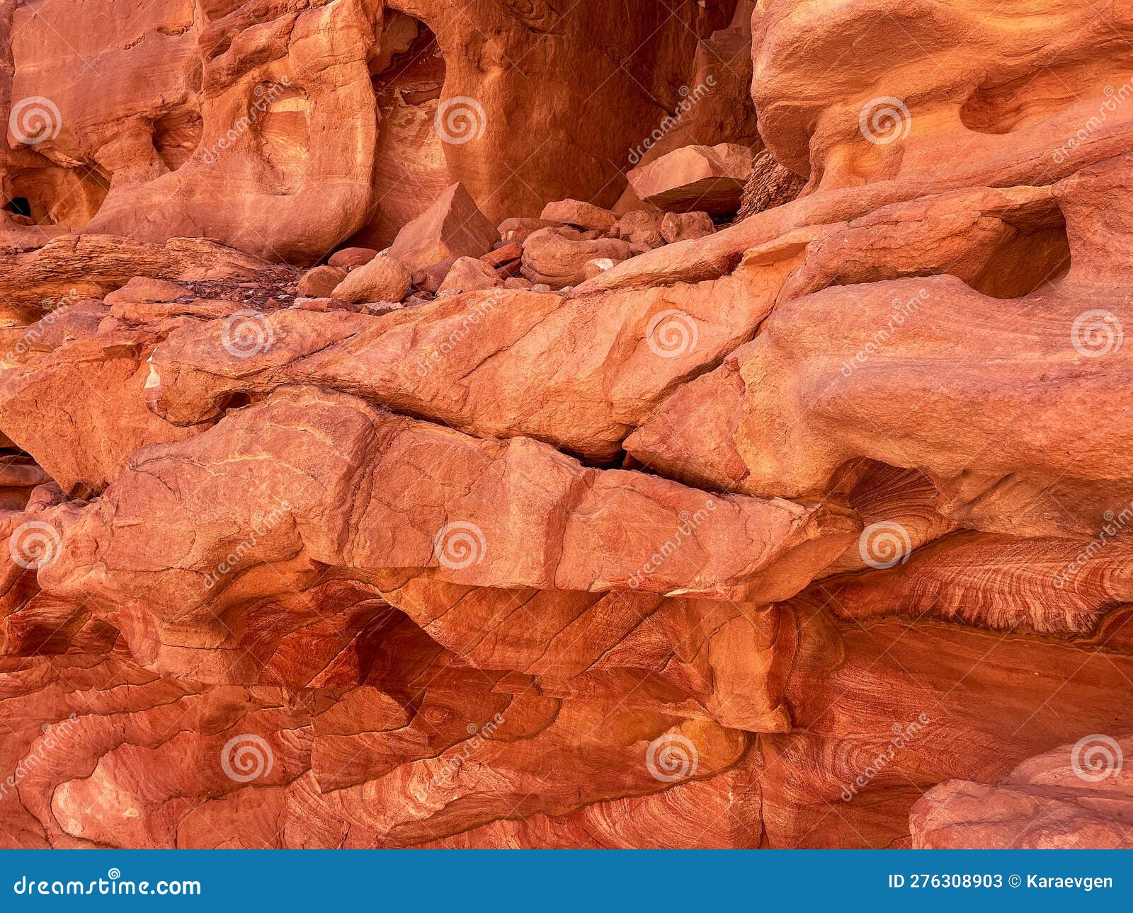 Colored Canyon with Red Rocks in Egypt Stock Image - Image of rough ...