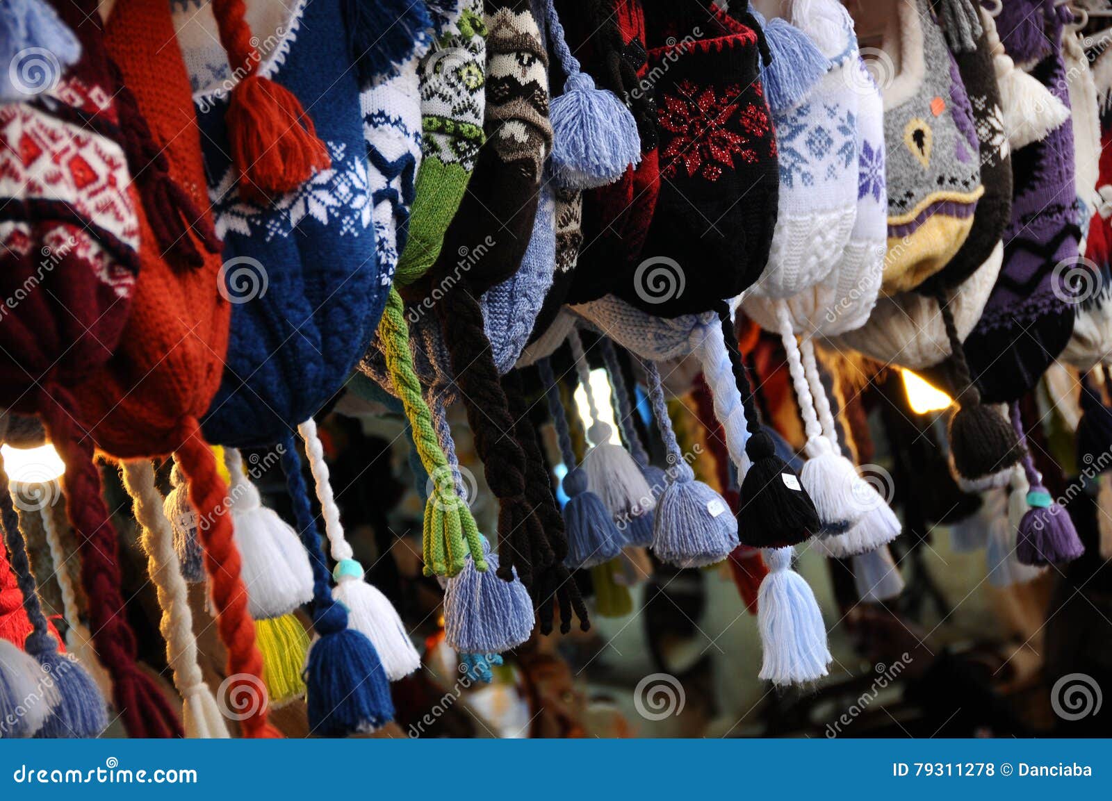 Colored caps stock photo. Image of caps, market, head - 79311278