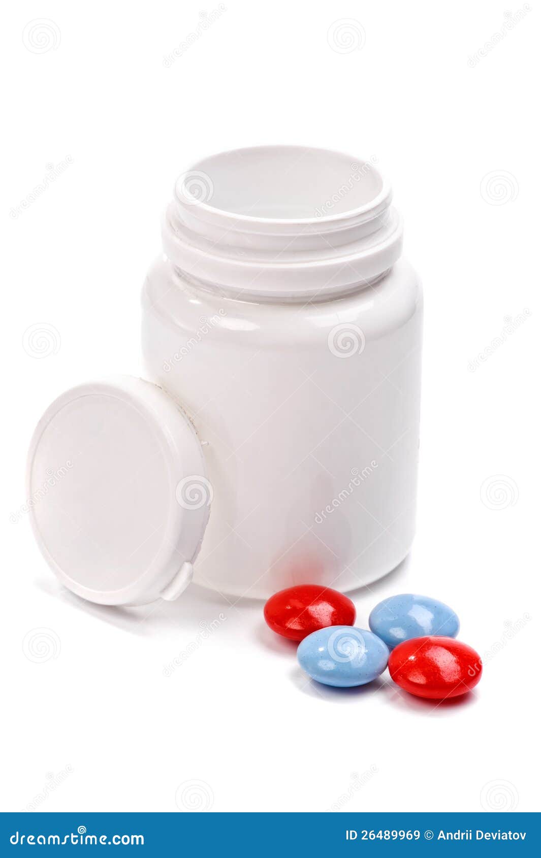 Colored Capsules with Bottle Stock Image - Image of studio, tablet ...