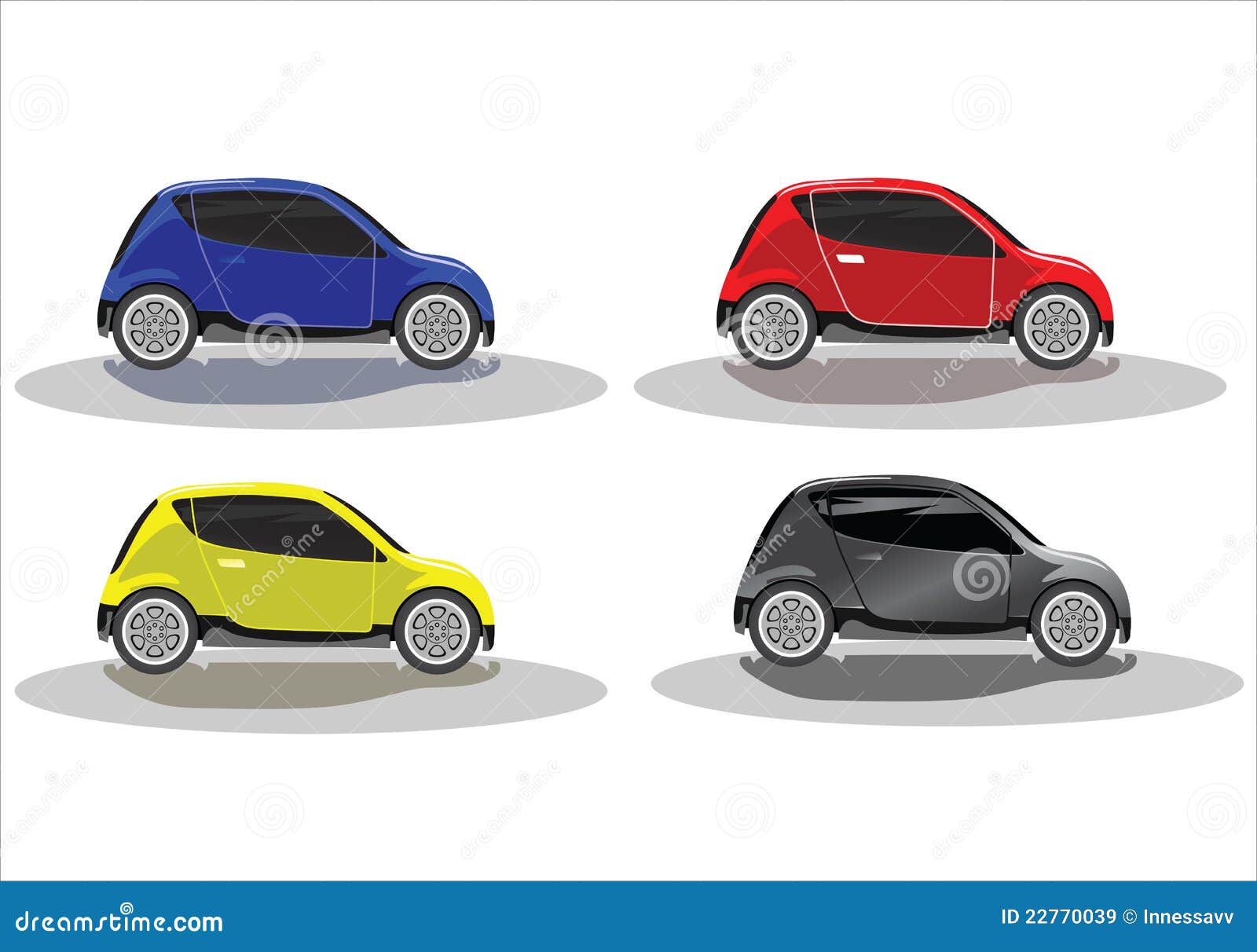 Colored car stock vector. Illustration of vector, cars - 22770039