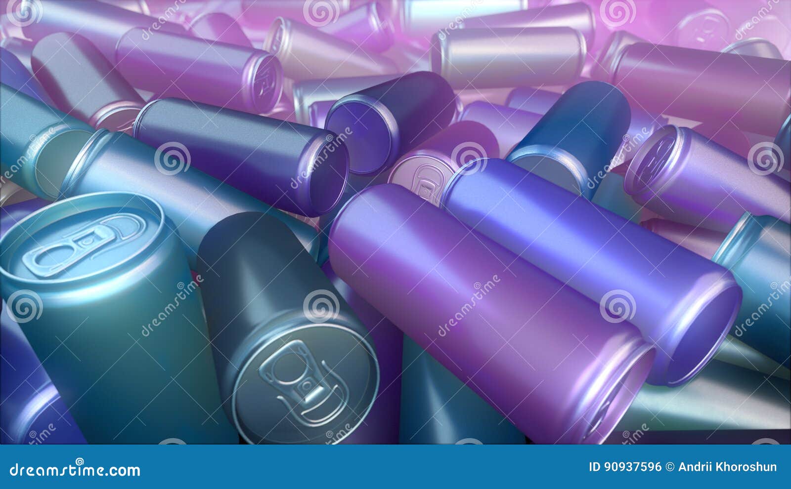 Colored Car Paint Can Pattern 3d Rendering Stock Illustration ...