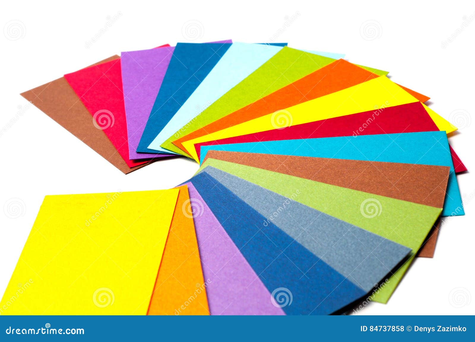 Colored Cardboard Palette, Color Guide, Paper Samples, Color Catalog ...