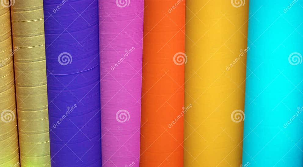 Colored cardboard tubes stock image. Image of close, colored - 8742107