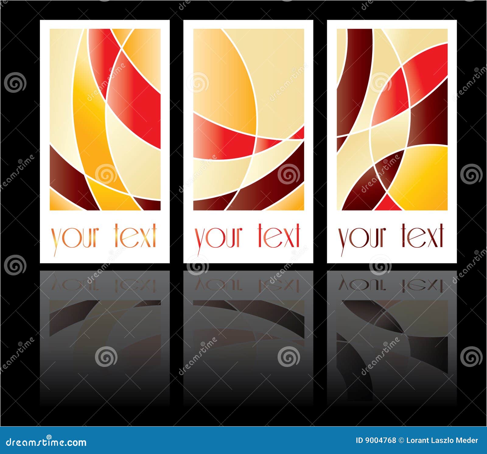 Colored Cards Abstract Background Sample Stock Vector - Illustration of ...