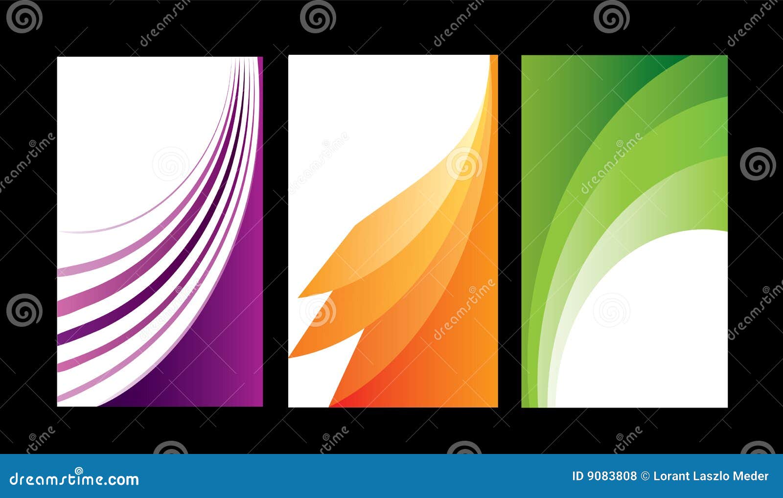 Colored Cards Abstract Background Sample Stock Vector - Illustration of ...