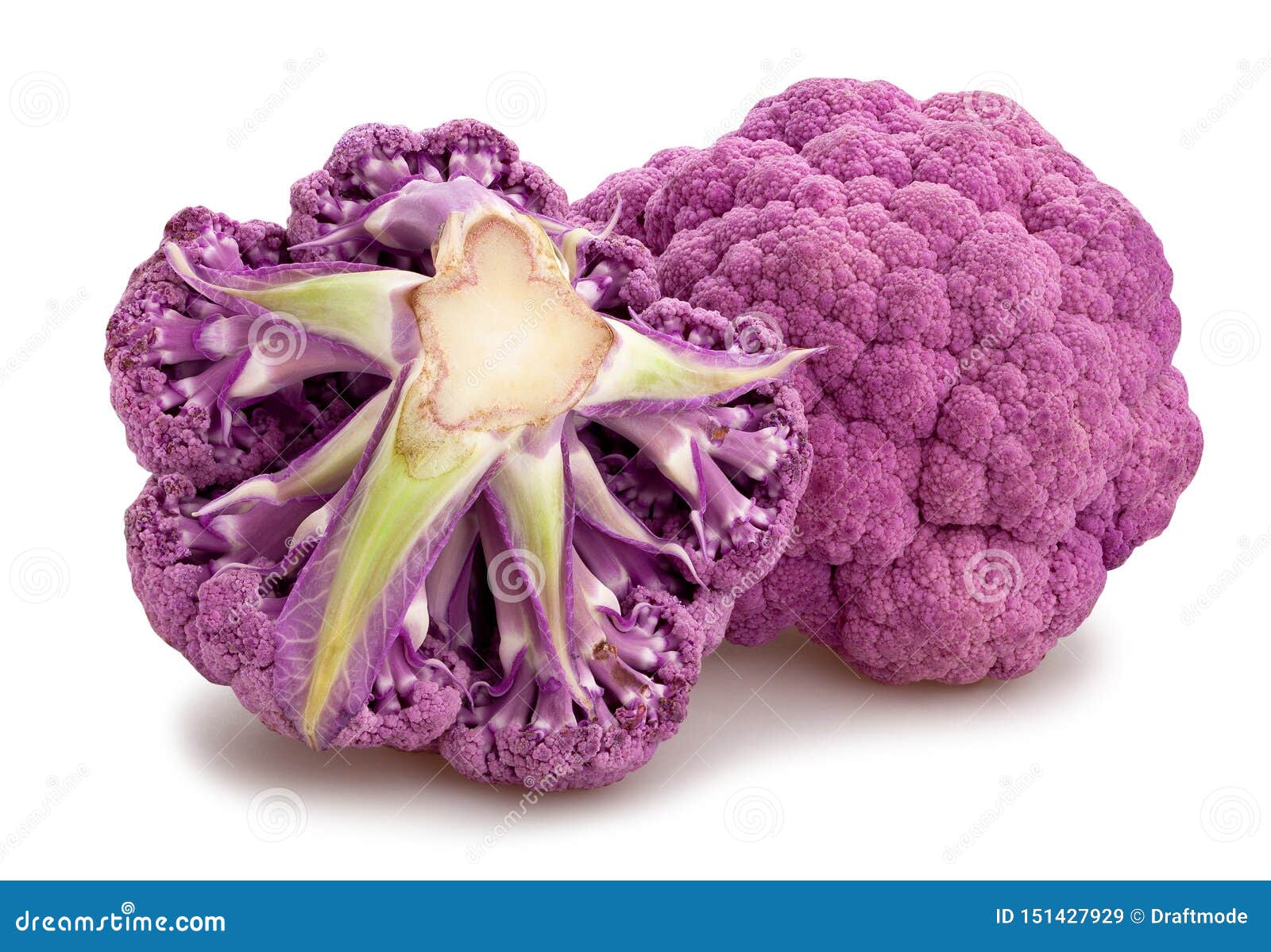 Colored cauliflower stock image. Image of food, healthy - 151427929