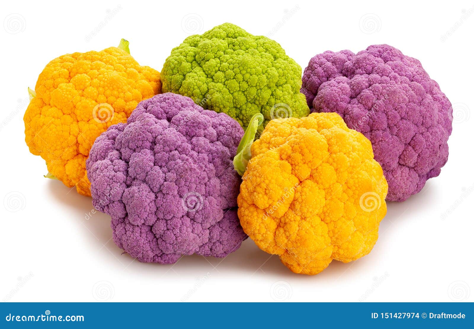 Colored cauliflower stock photo. Image of healthy, food - 151427974