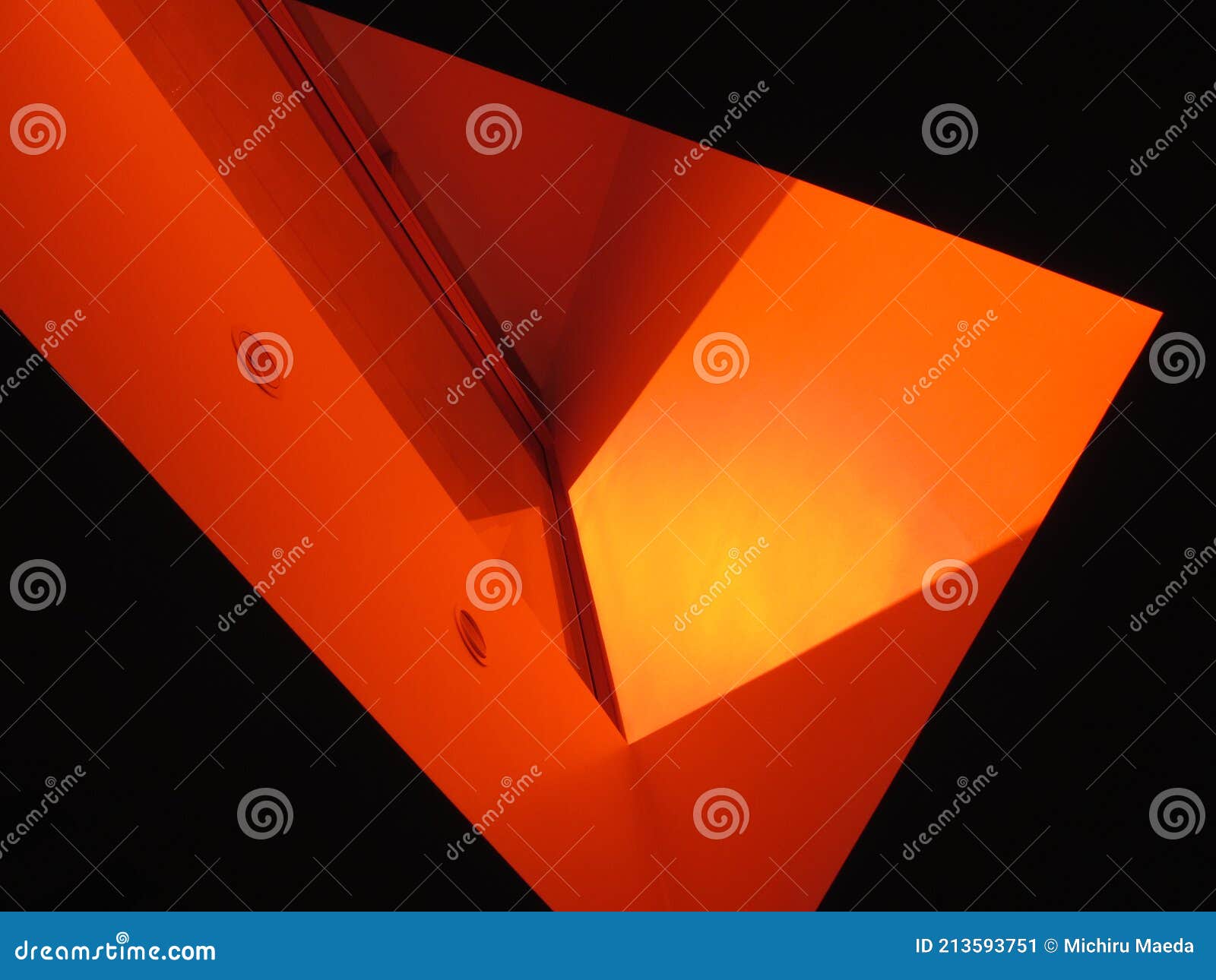 Sunlight Coming through the Colored Glass Window Overhead Stock Image ...