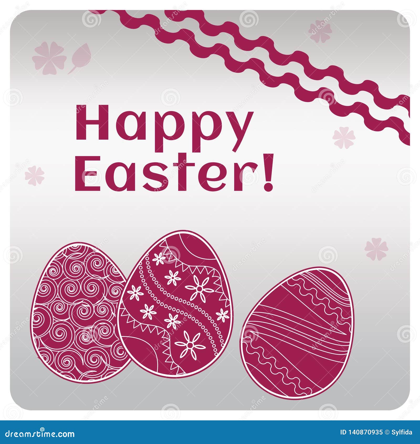 Celebratory Card for Easter. Vector Illustration Stock Illustration ...