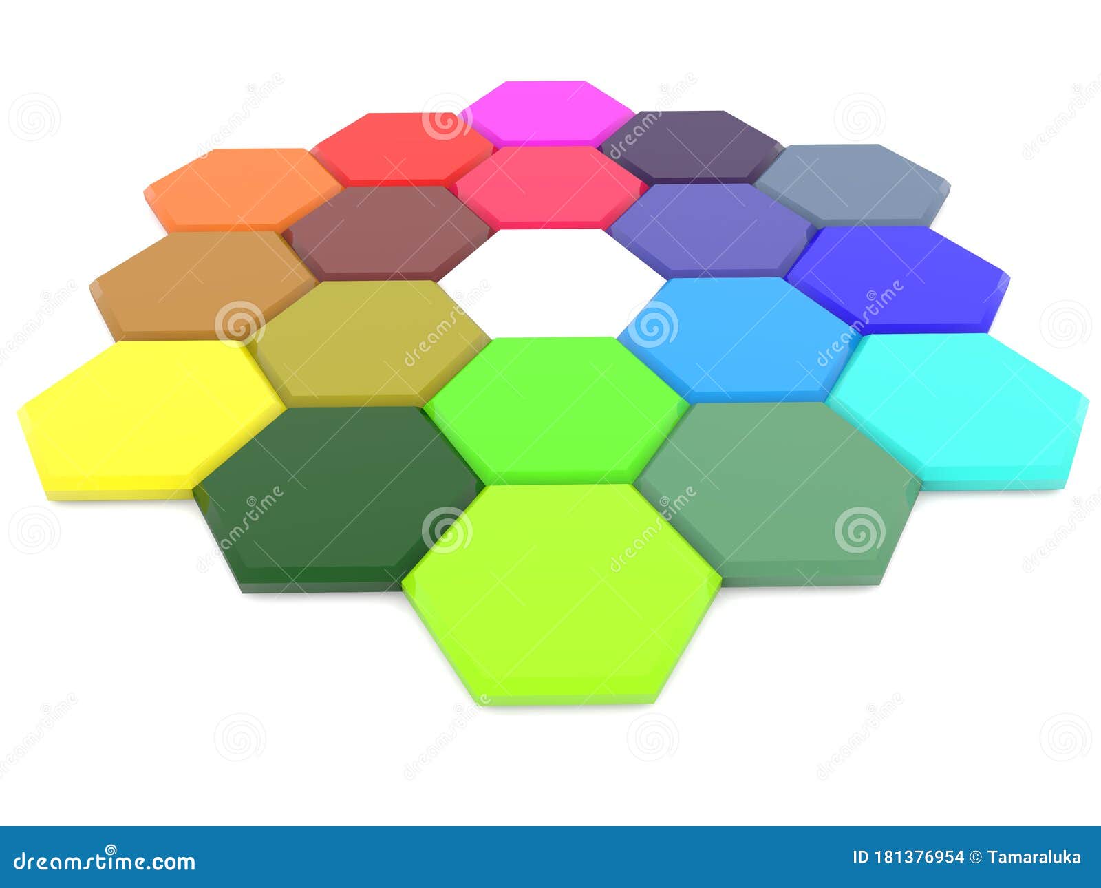Colored Cell Construction on a White Stock Illustration - Illustration ...