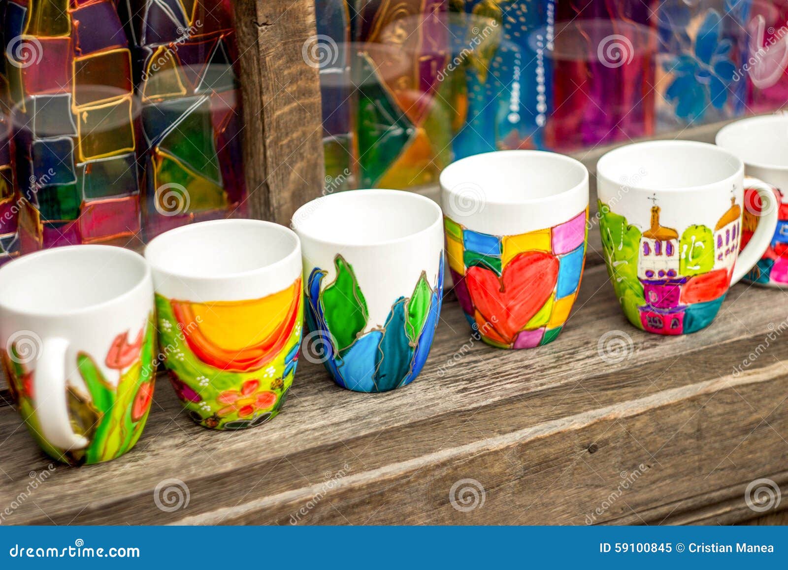 Colored Ceramic Mosaic Tiles Texture Stock Image | CartoonDealer.com ...