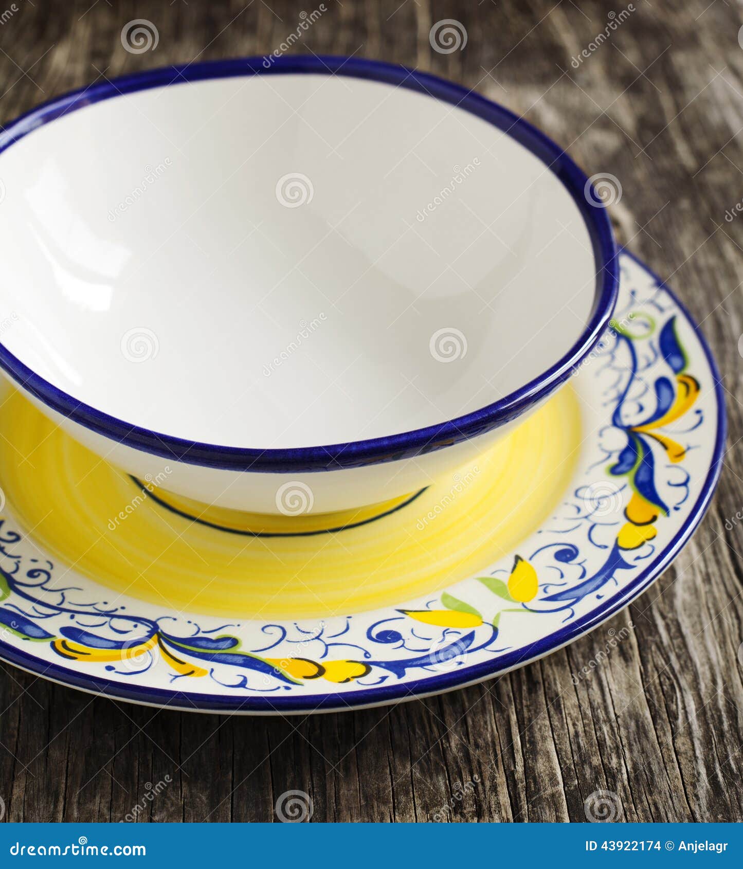 Colored ceramic plates. stock photo. Image of traditional - 43922174