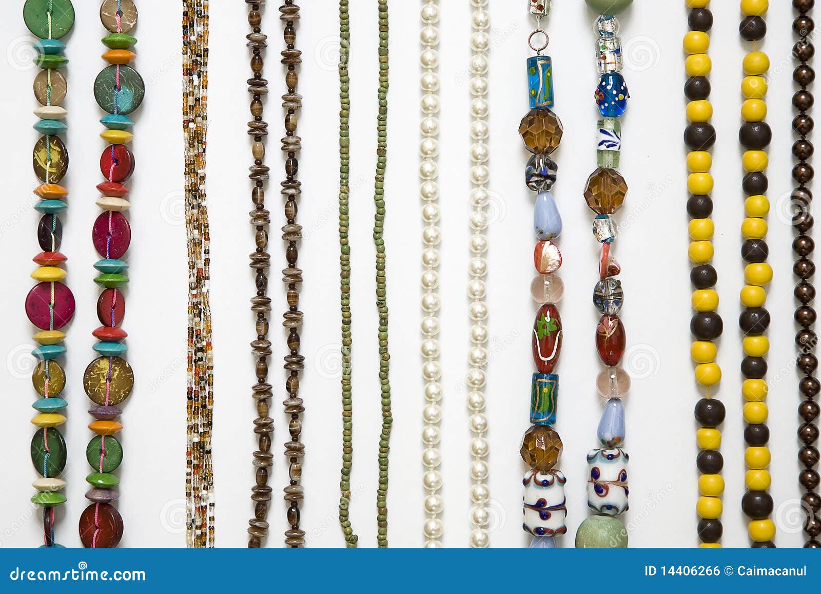 Colored chain of beads stock photo. Image of jewel, expensive - 14406266