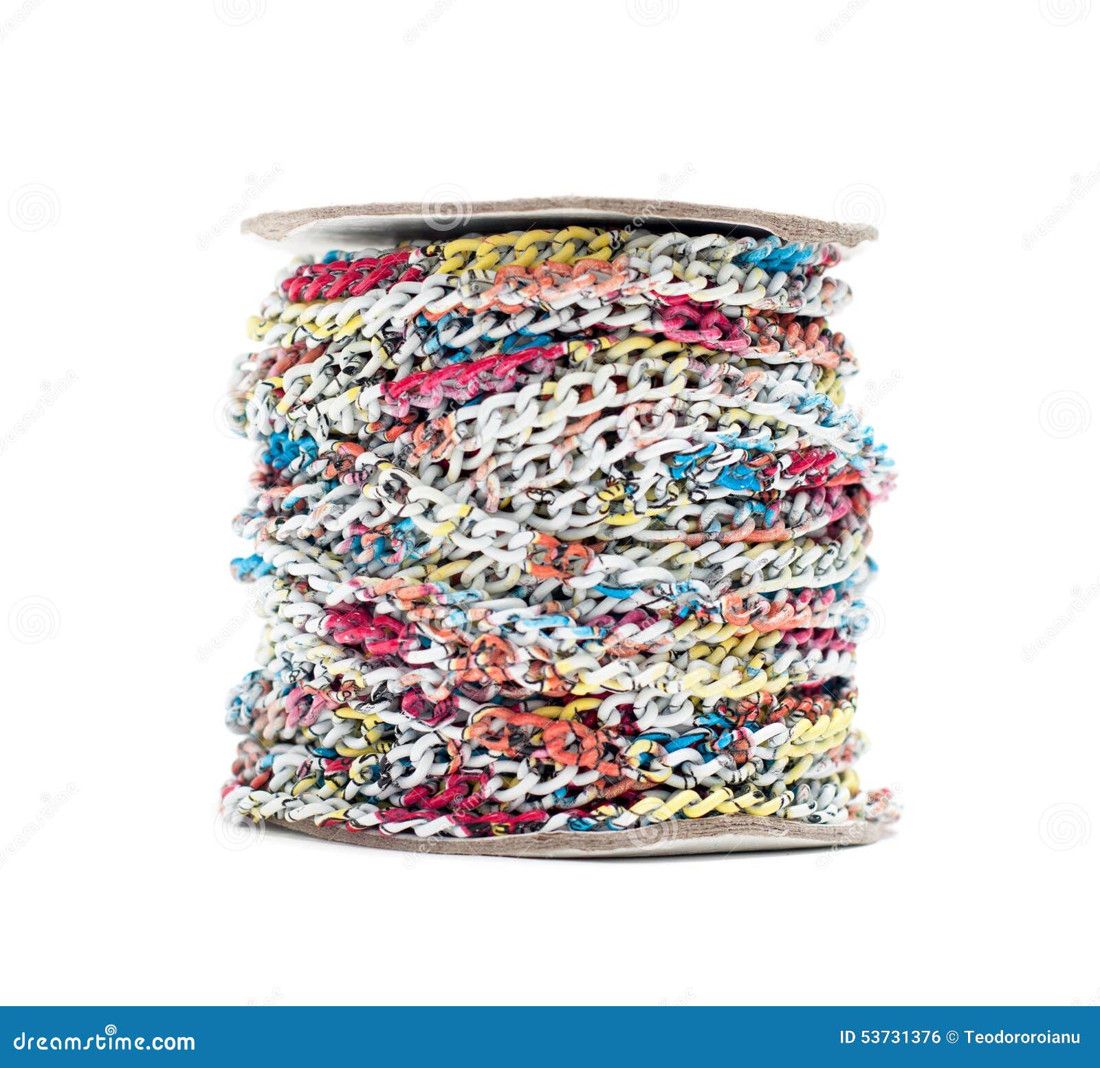 Colored chain reel stock photo. Image of chain, lines - 53731376