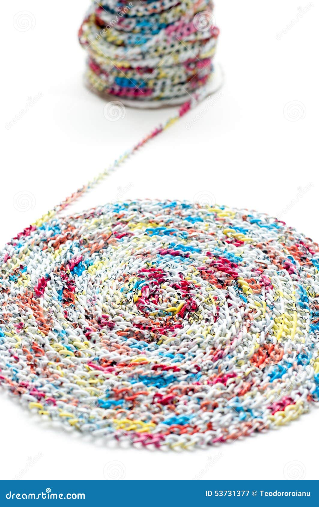 Colored chain spiral stock image. Image of detail, fashionable - 53731377