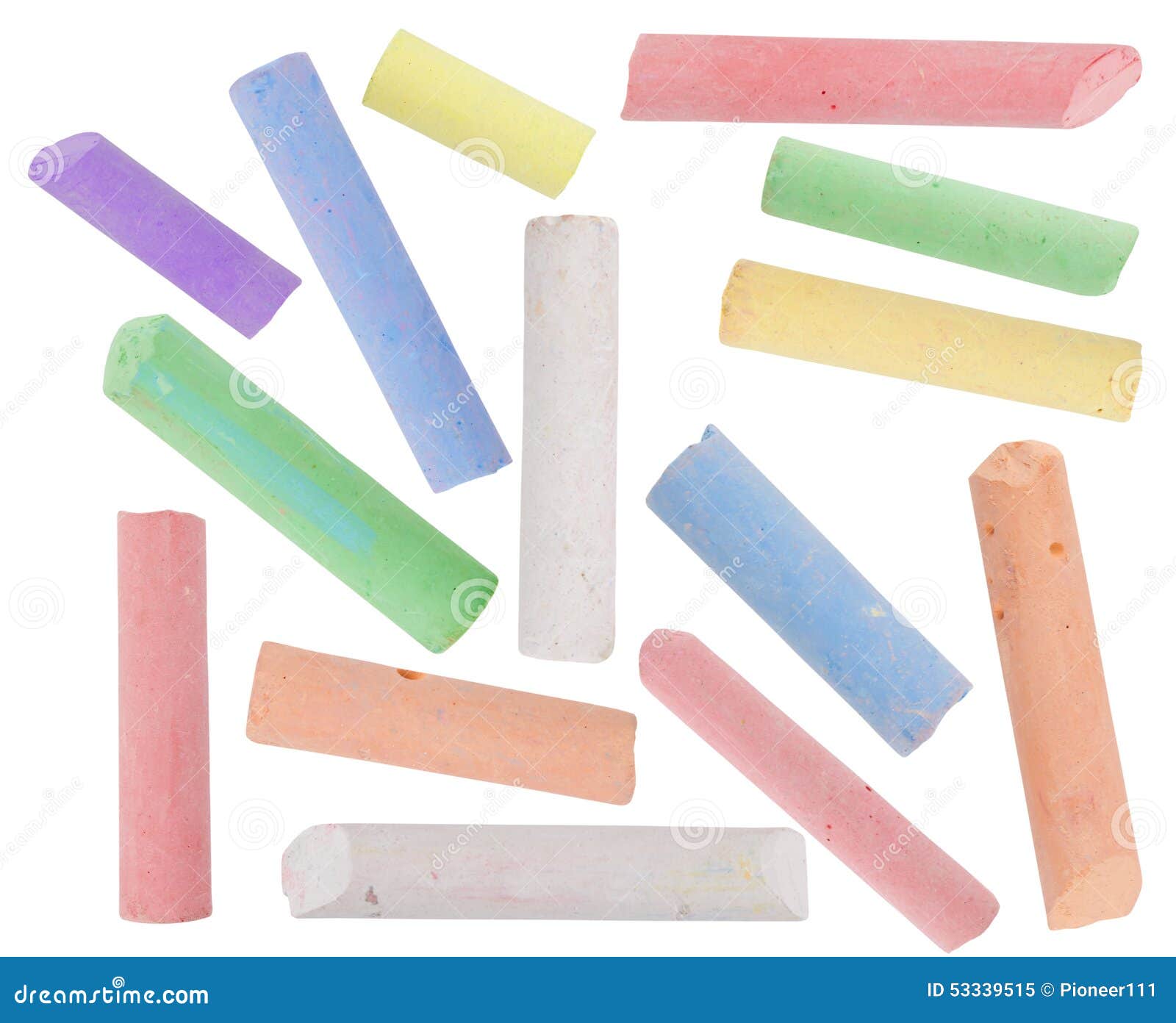 Colored chalk stock image. Image of chalk, kindergarten - 53339515