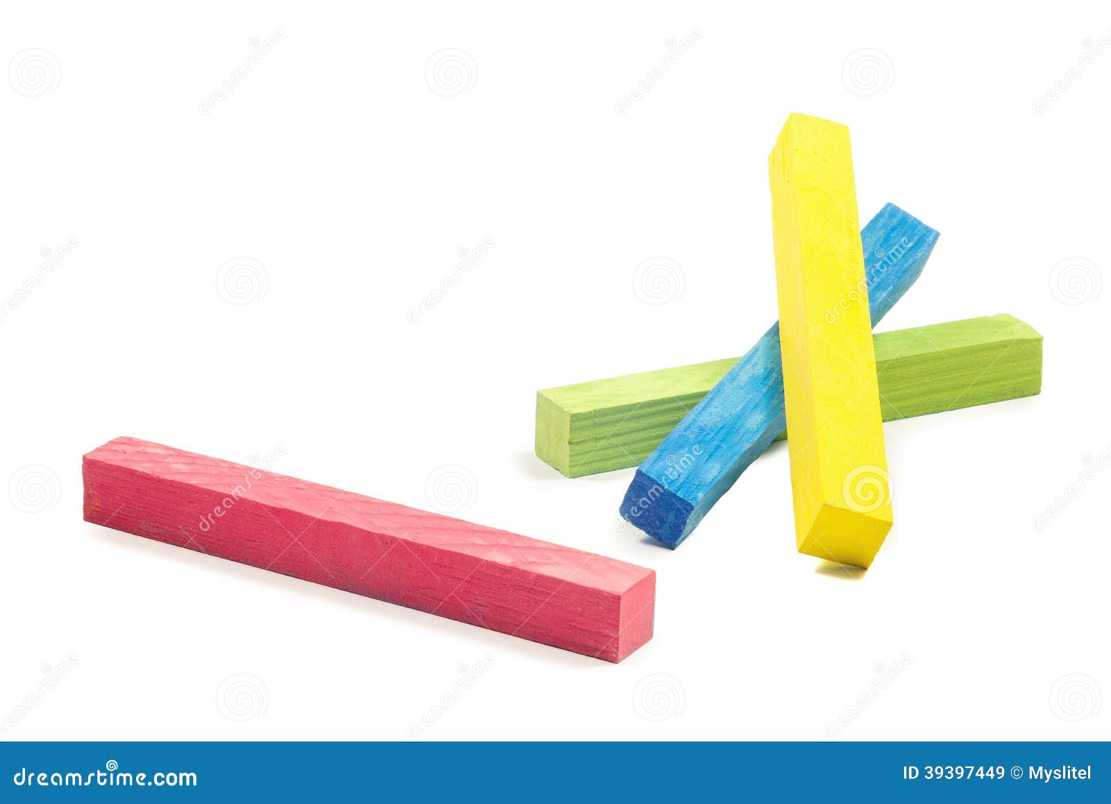 Colored chalk stock image. Image of childhood, colours - 39397449