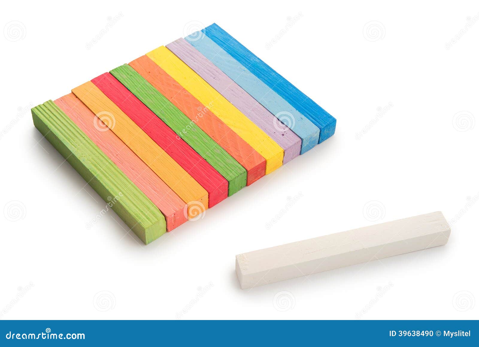 Colored chalk stock photo. Image of creativity, blue - 39638490