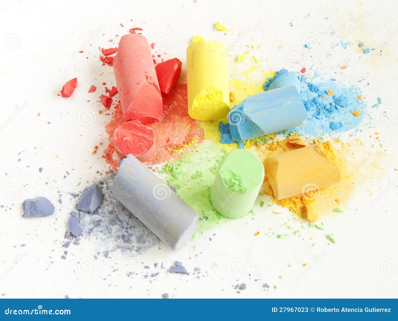 Colored chalk painting stock image. Image of chalks, feeding - 27967023