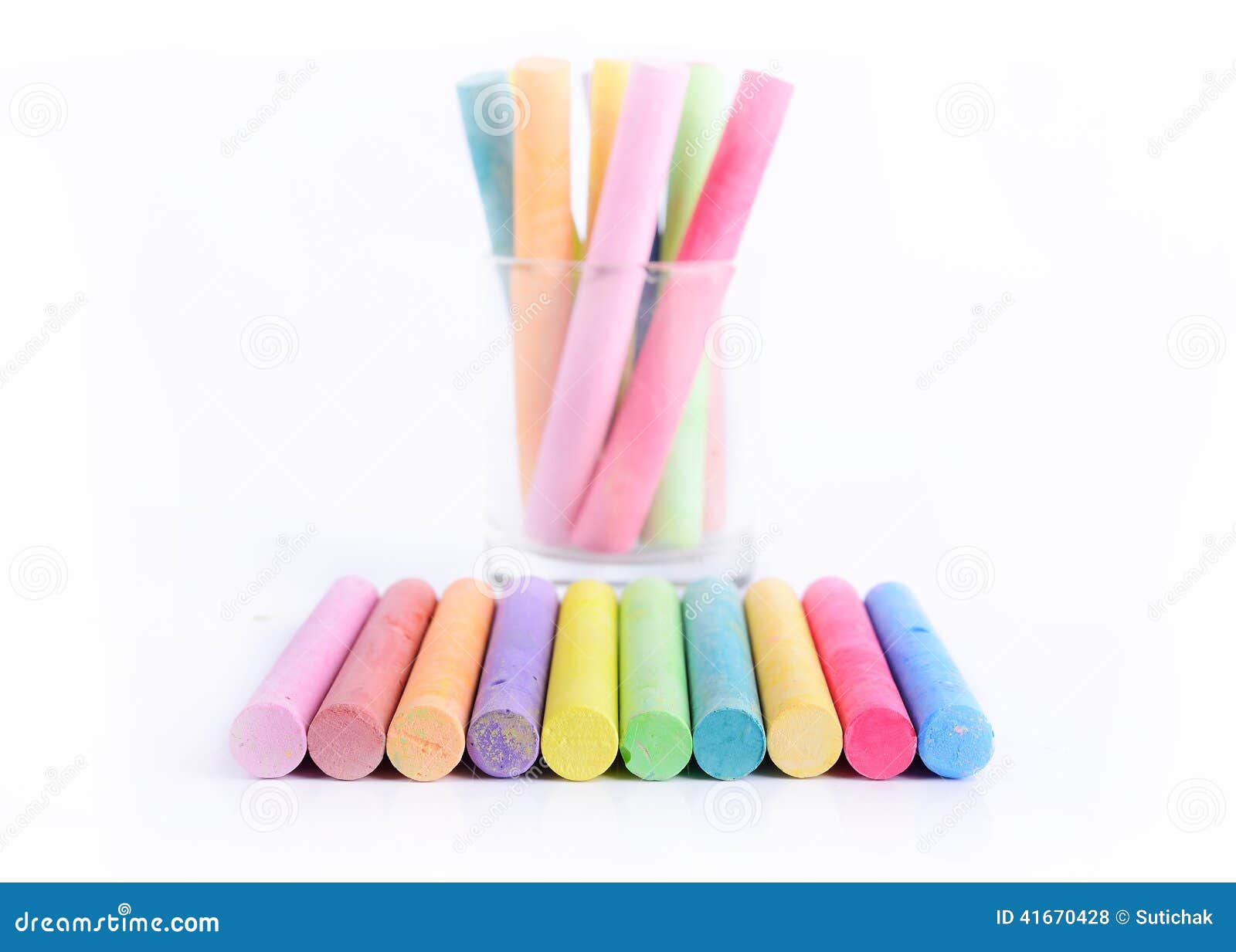 Colored chalk stock photo. Image of blackboard, artist - 41670428