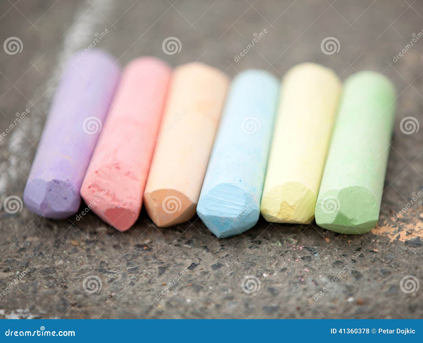 Colored chalk stock photo. Image of supplies, paint, colorful - 41360378
