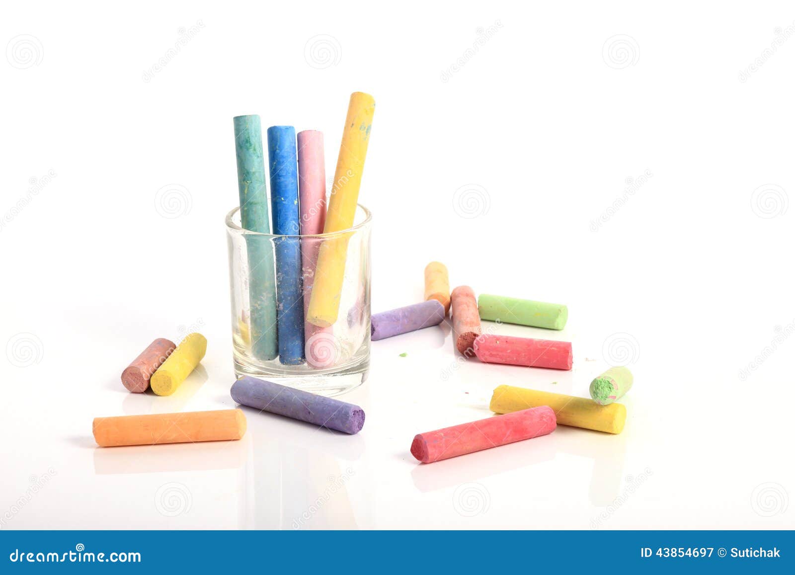 Colored chalk stock image. Image of color, creativity - 43854697