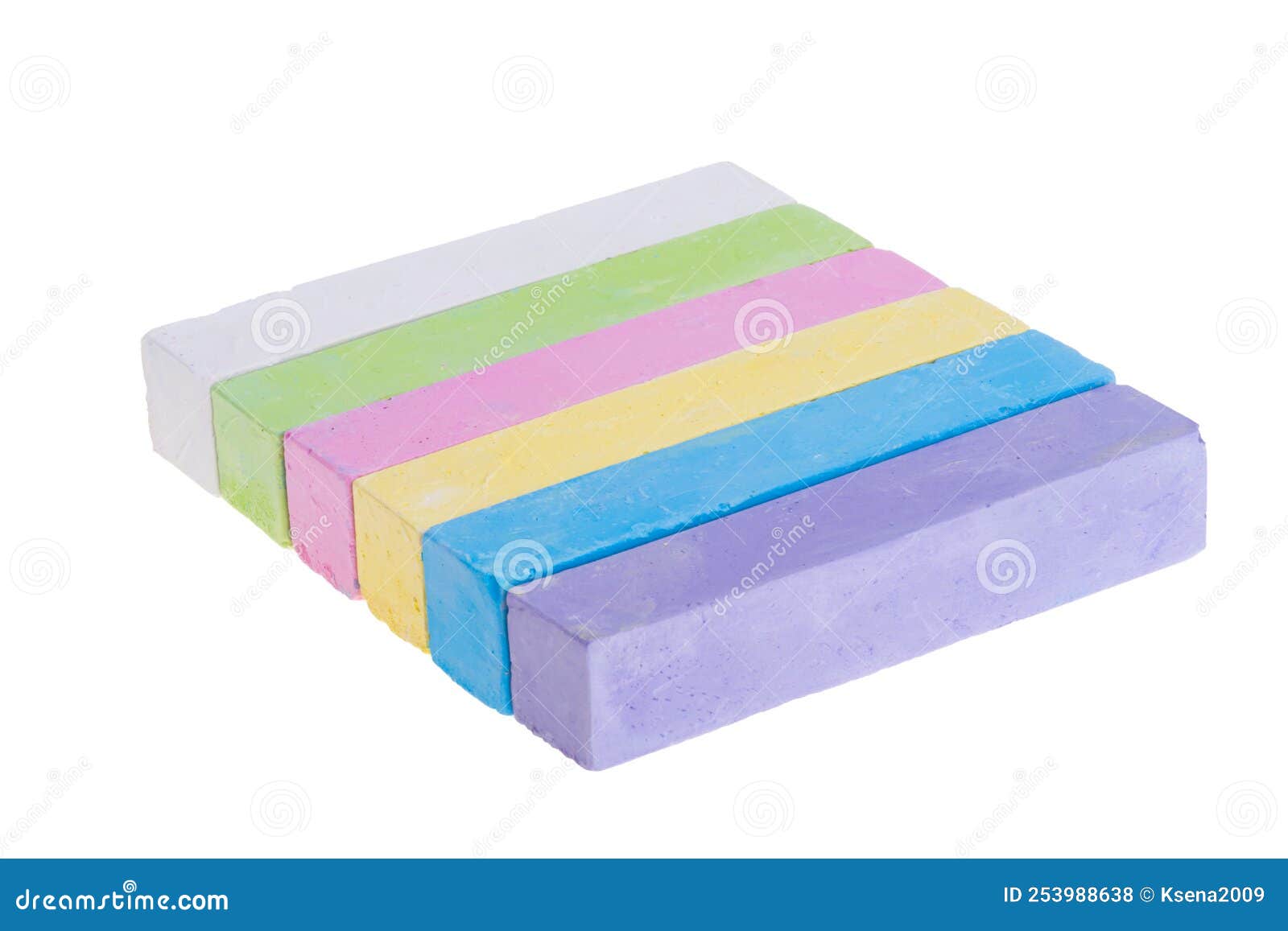 Colored chalks isolated stock photo. Image of draw, texture - 253988638