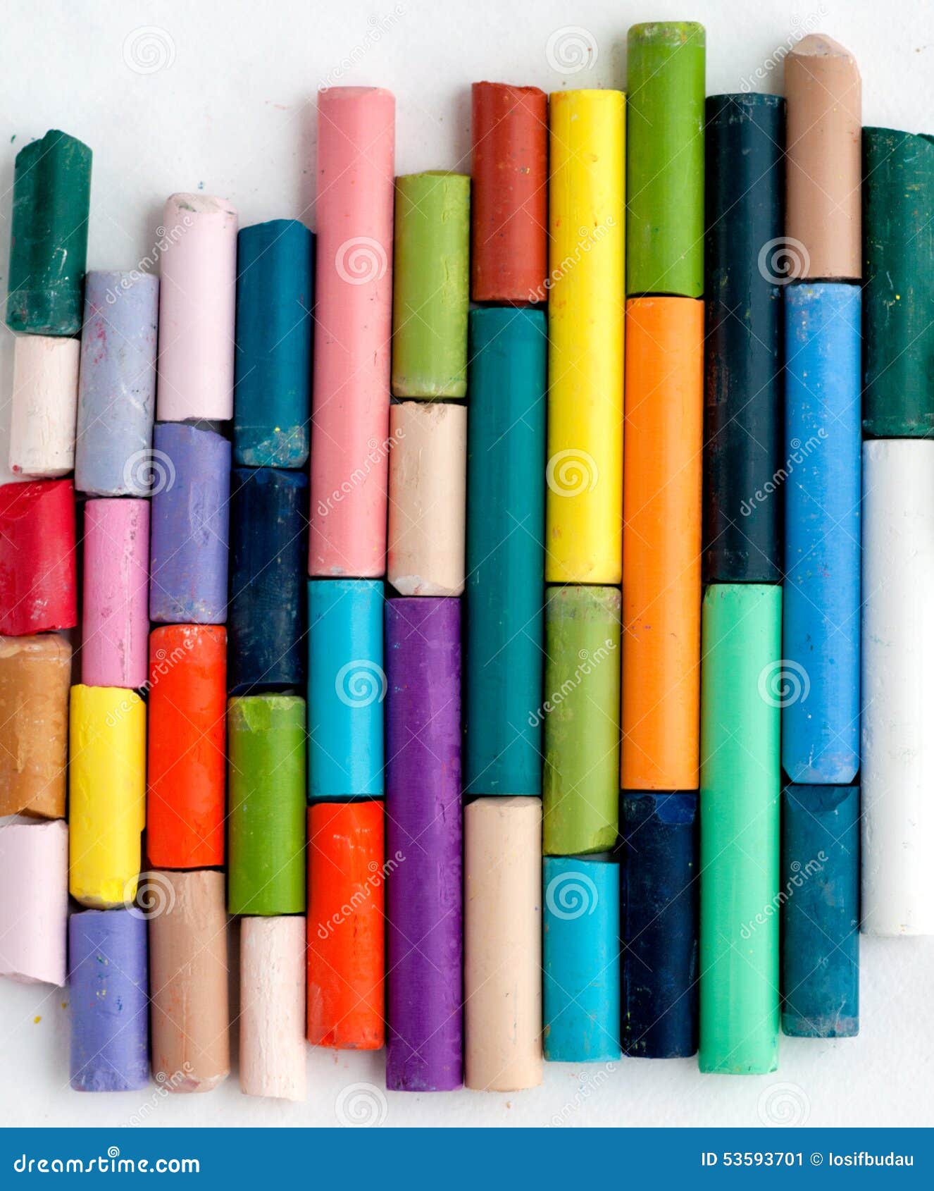 Colored chalks stock image. Image of multicolor, blue - 53593701