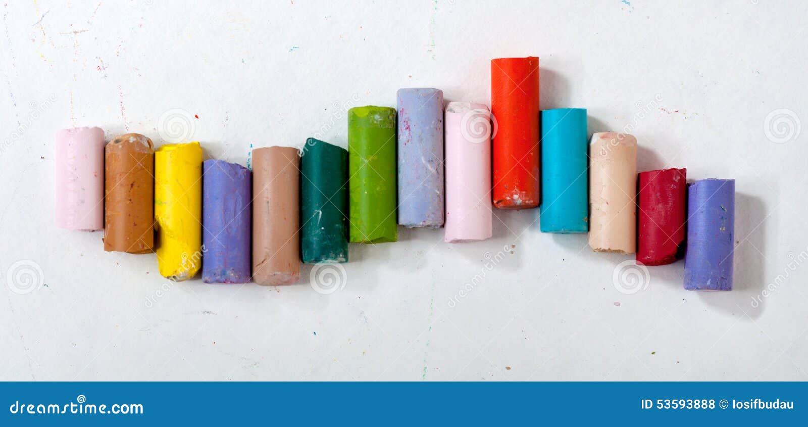 Colored chalks stock photo. Image of chalk, school, crayons - 53593888