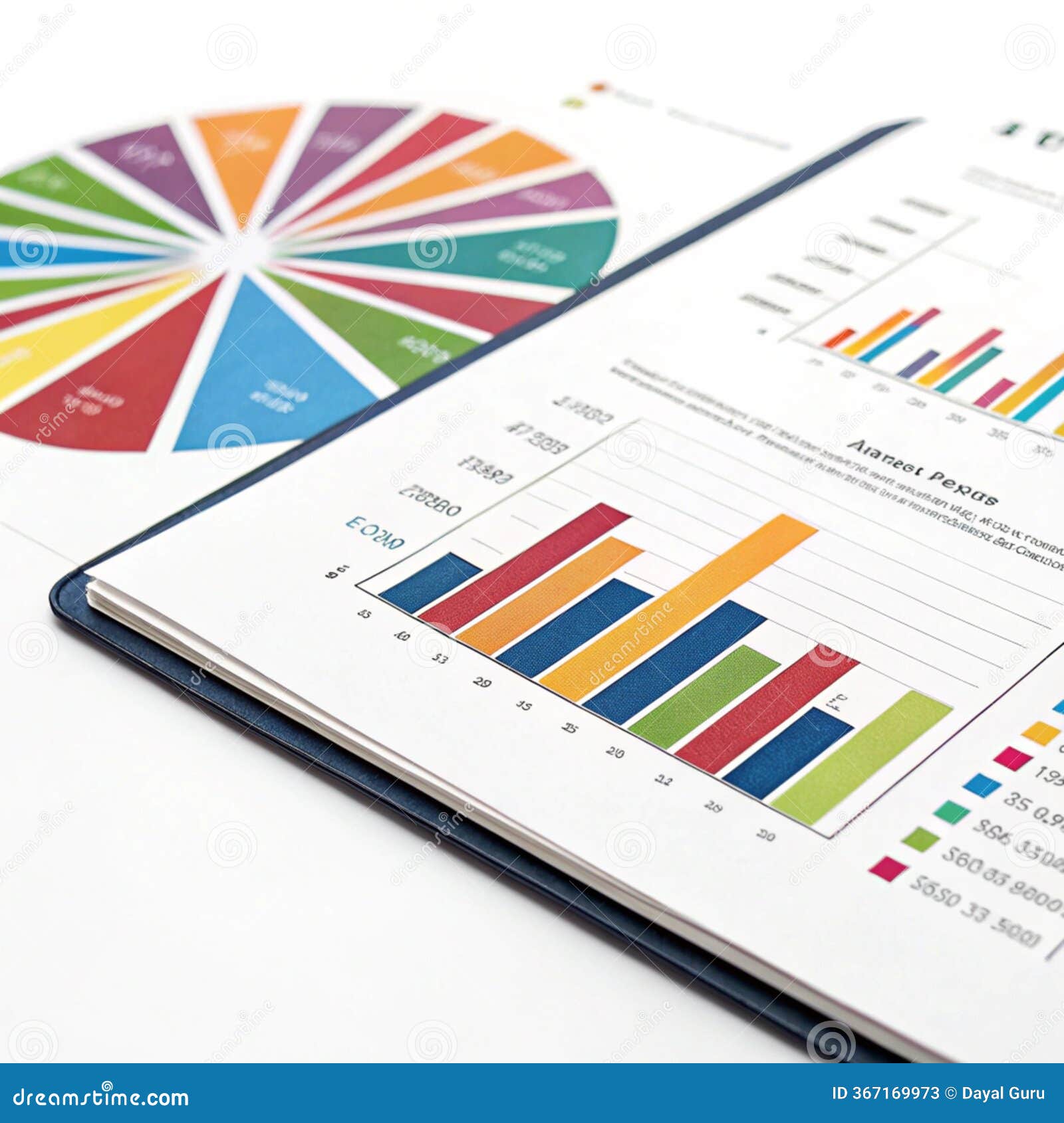 Colored Chart Isolated On White Background Royalty-Free Stock Image ...