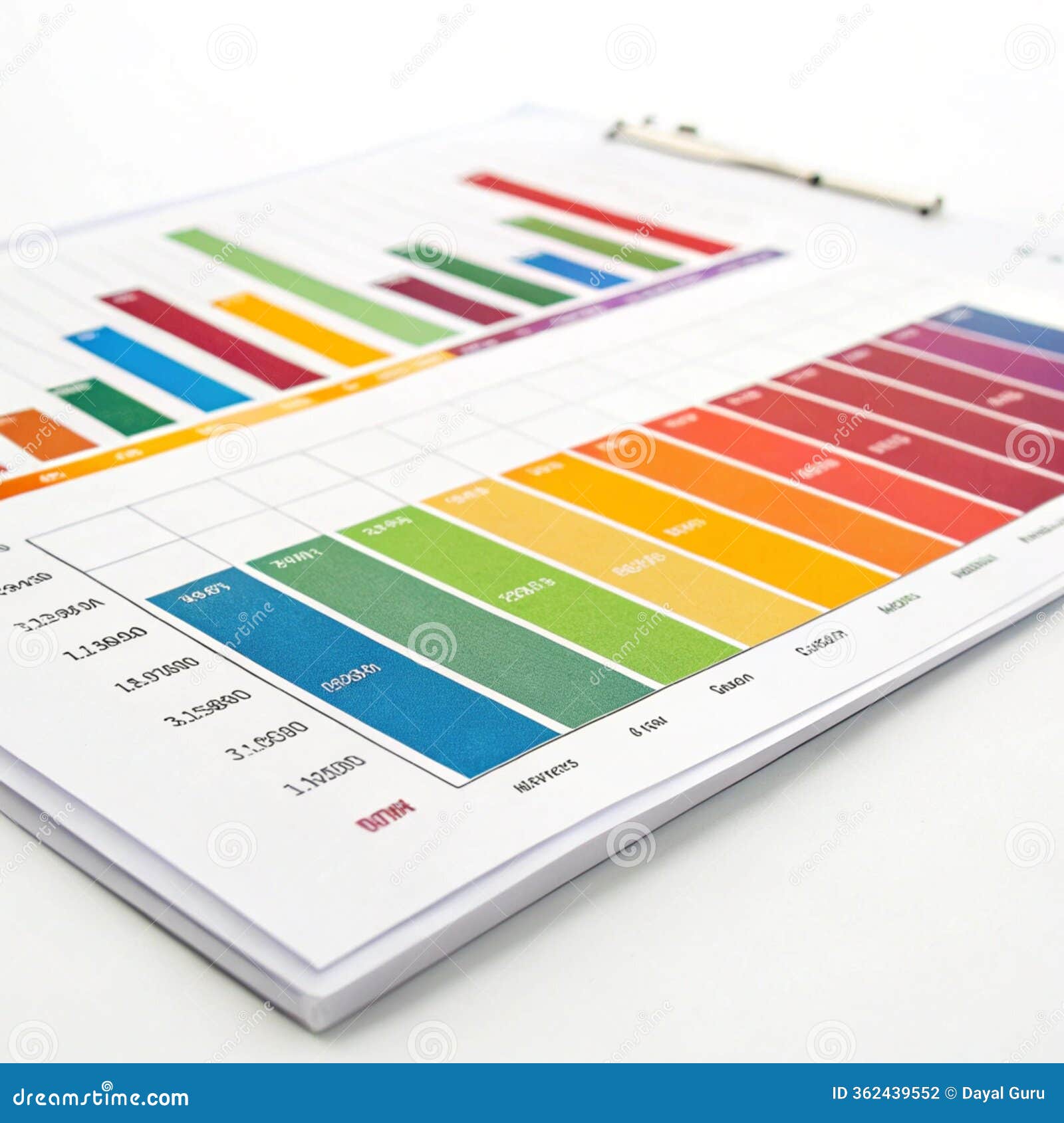 Colored Chart Isolated On White Background Royalty-Free Stock Image | CartoonDealer.com #367170838