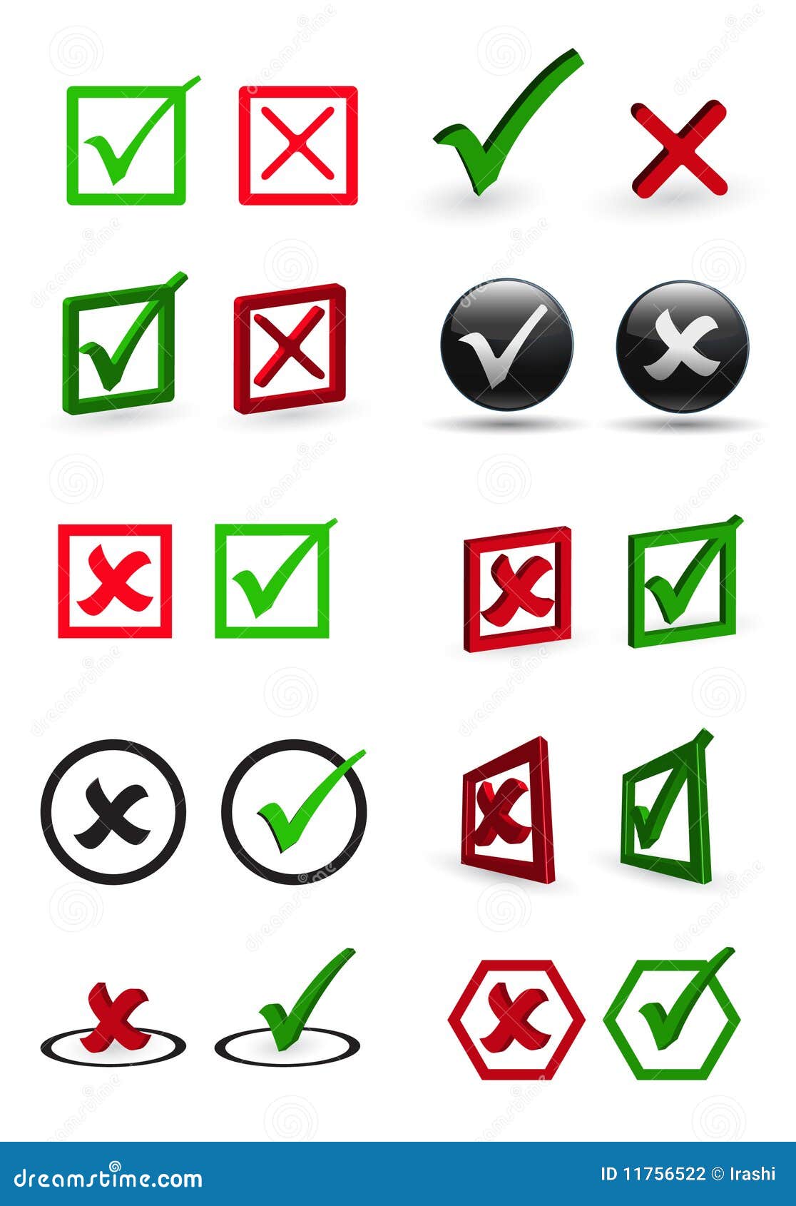 Colored check box stock vector. Illustration of poll - 11756522