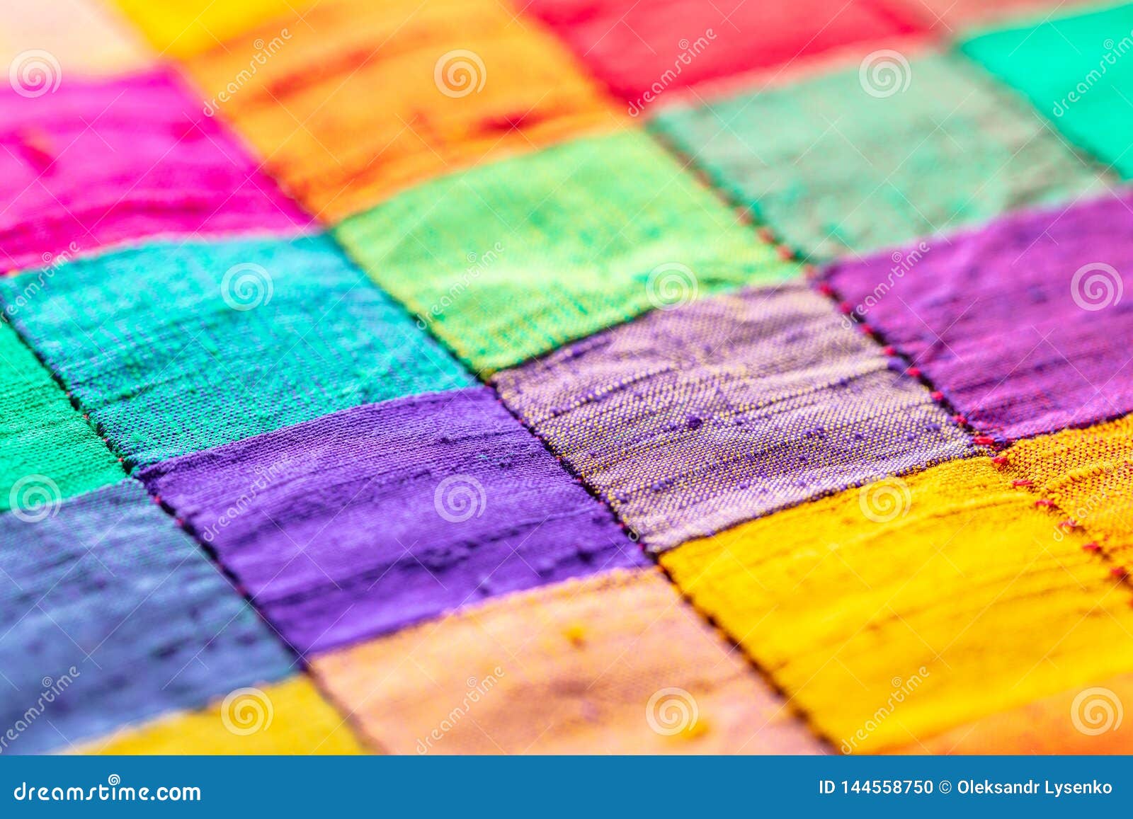 Colored Check Fabric Texture Stock Photo - Image of fiber, classic ...