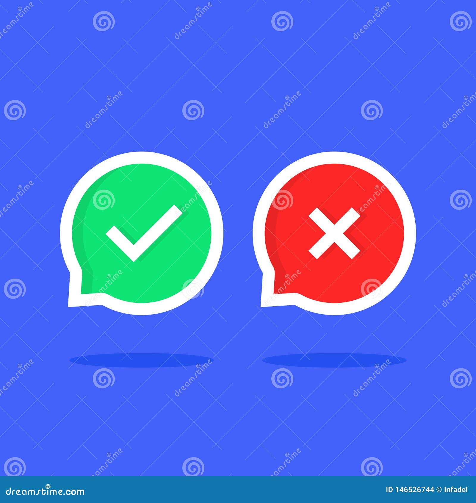 Dos And Donts Label Sticker. Green Check Mark Yes And Red Cross No Icon ... Dos And Donts Label Sticker. Green Check Mark Yes And Red Cross No Icon ...