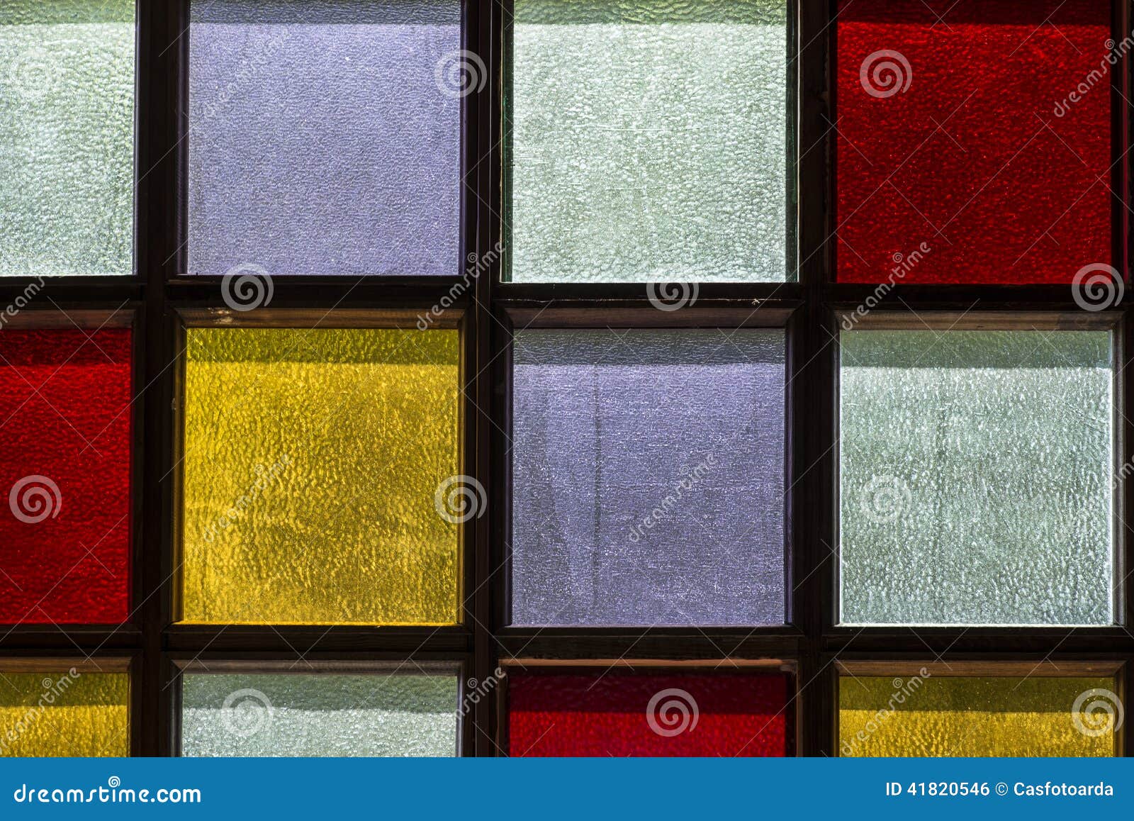 Colored checkered glass. stock photo. Image of glass - 41820546