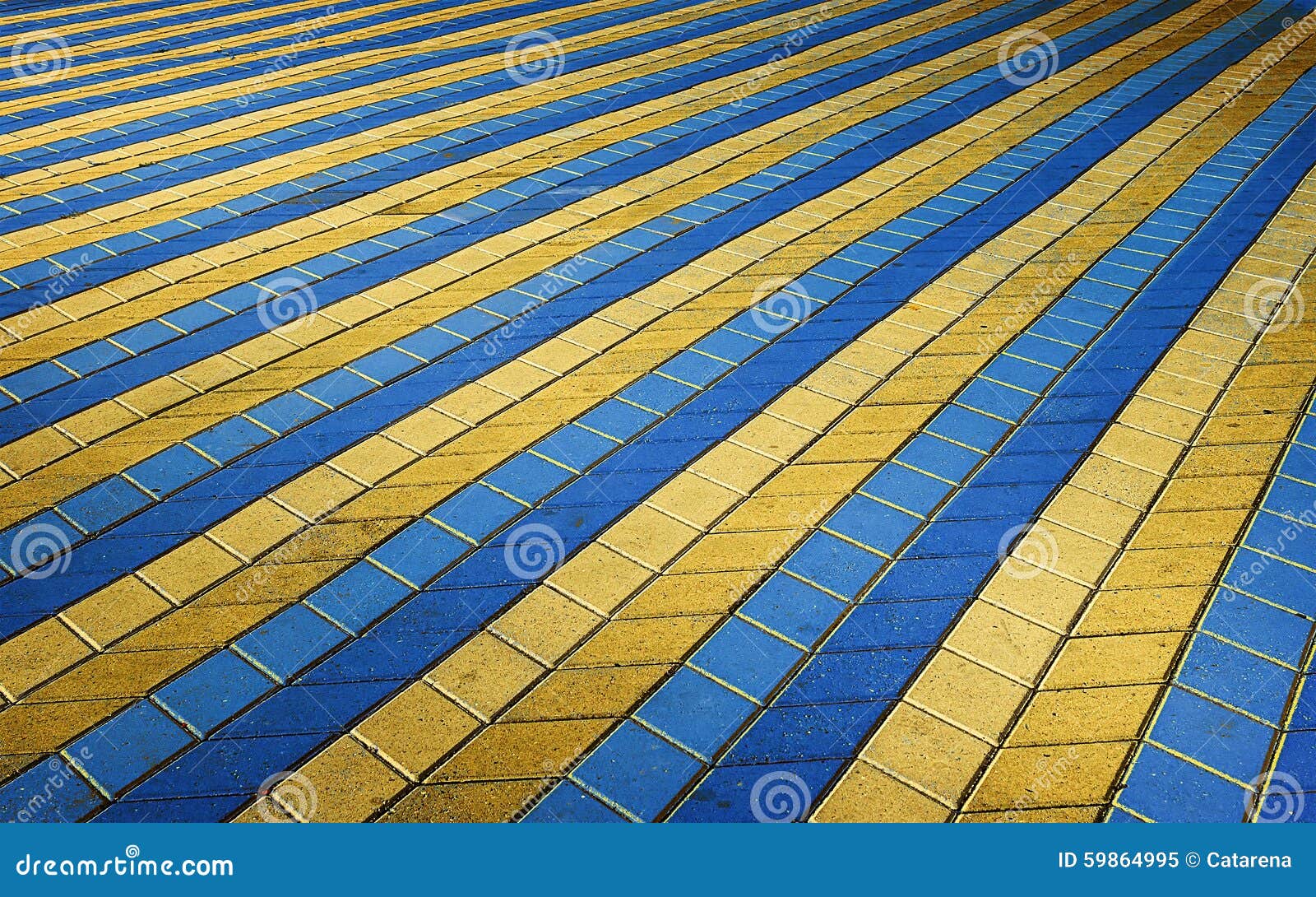 Colored Checkered Tile on the Street Stock Image - Image of chess ...