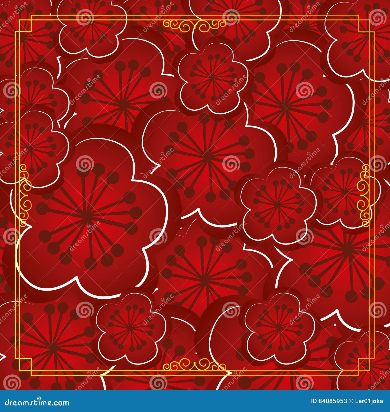 Colored chinese background stock vector. Illustration of pattern - 84085953