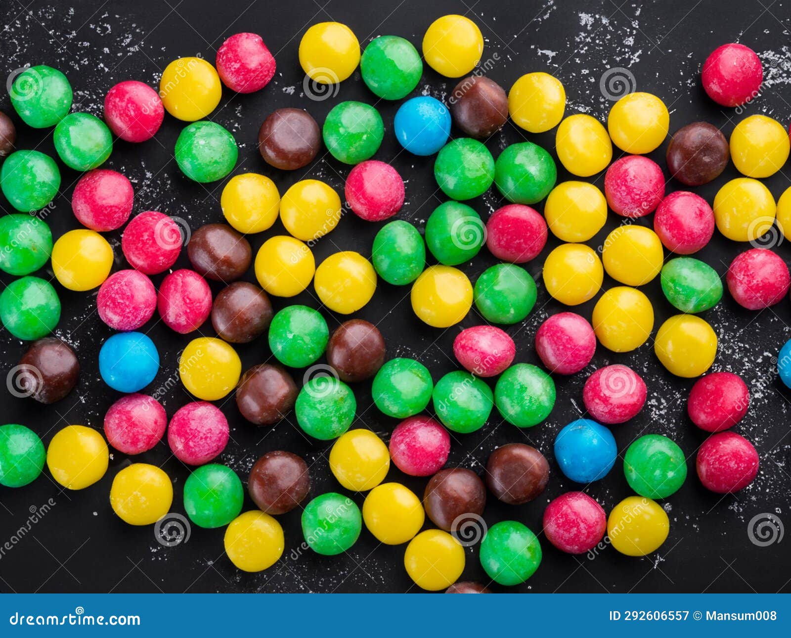 Colored Chocolate Balls. Colorful Sweets Stock Illustration ...