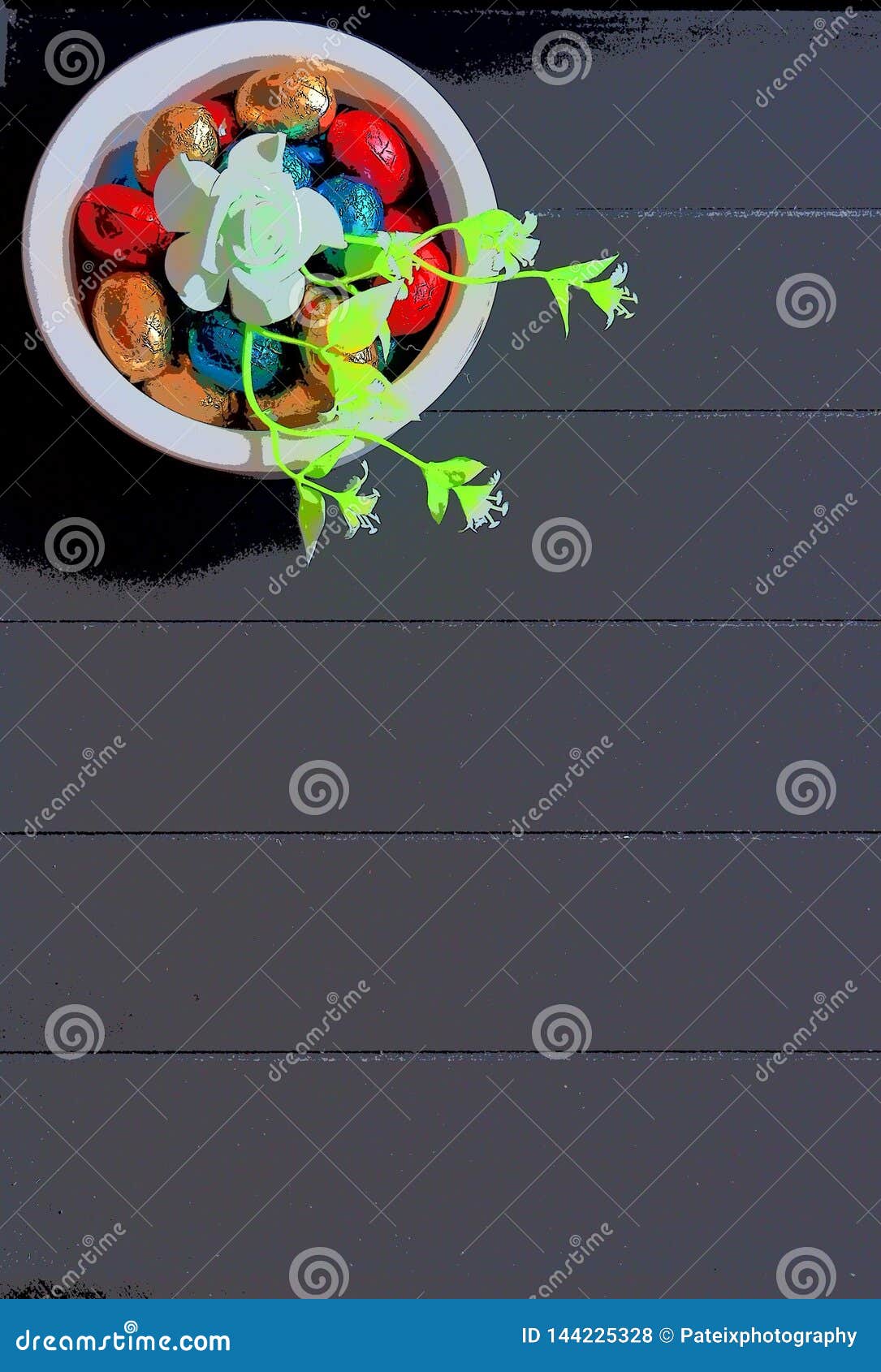 Colored Chocolate Easter Eggs for the Holidays on Dark Wooden Table ... Colored Chocolate Easter Eggs for the Holidays on Dark Wooden Table ...