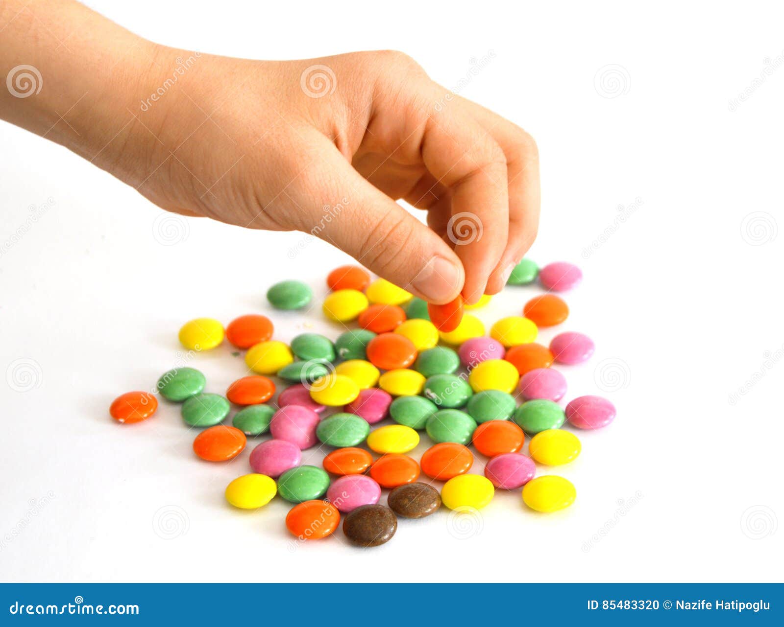 Colored Chocolate Tiny Candies Stock Photo - Image of colored ...