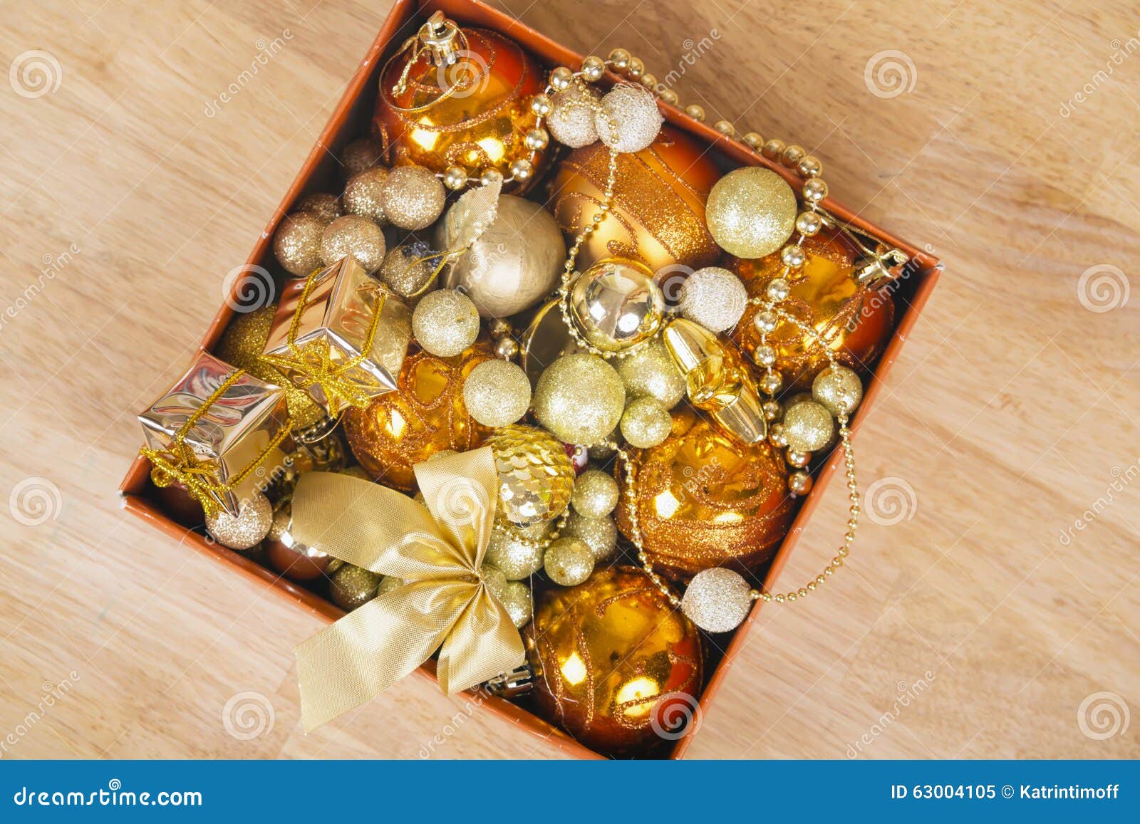 Colored Christmas Balls in a Box. Stock Image - Image of bright, decor ...