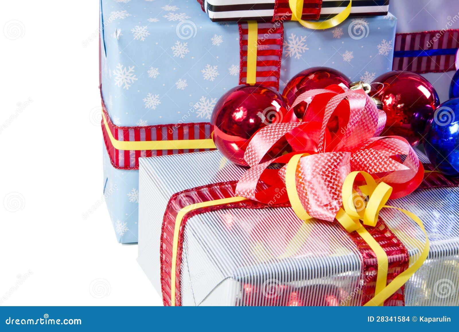 Colored Christmas Gifts Boxes Texture Stock Photo - Image of event ...