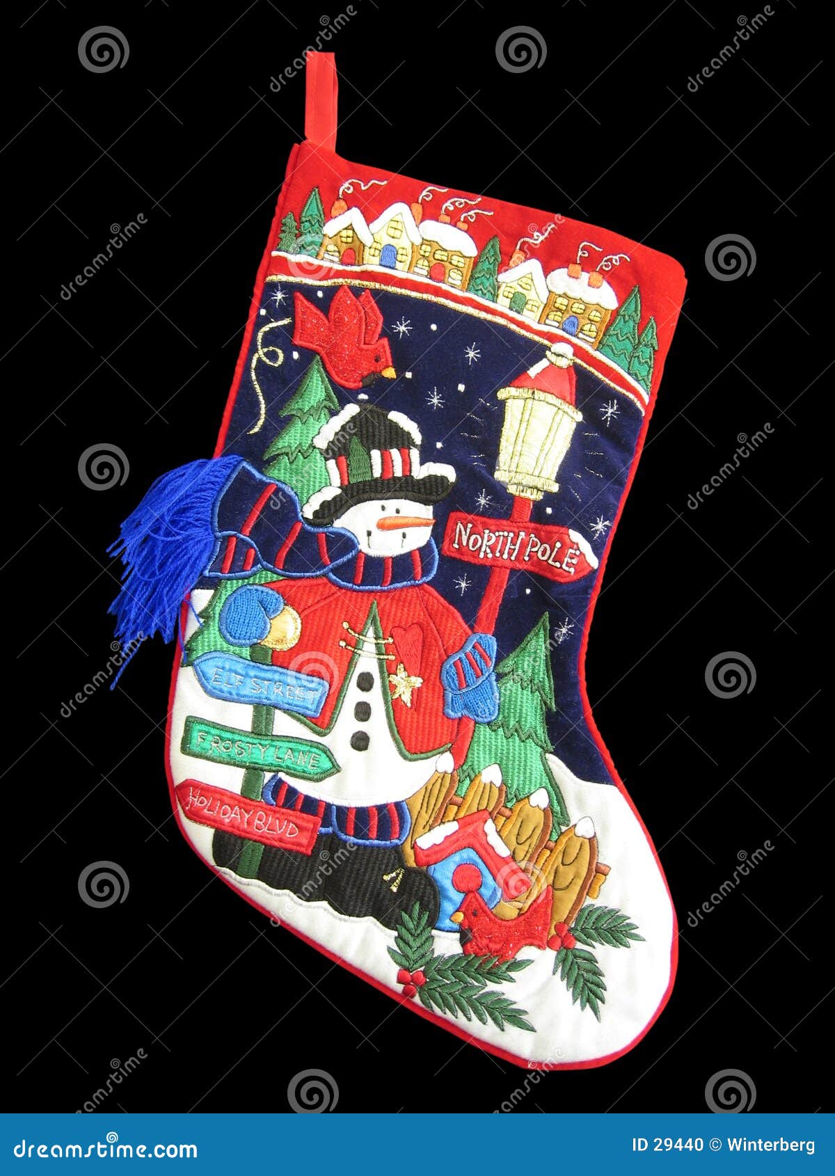 Colored Christmas Stocking I Stock Photo - Image of sweets, colored: 29440