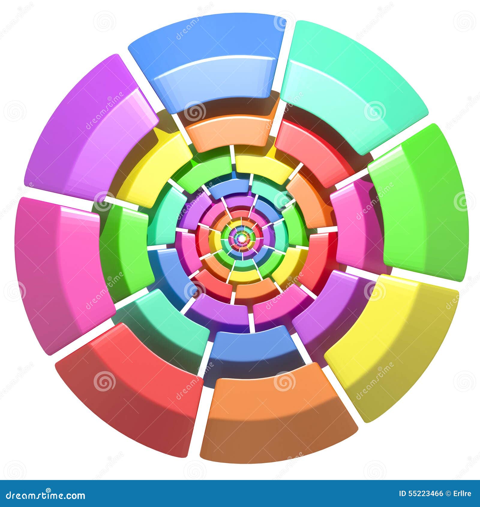 Colored circle stock illustration. Illustration of modern - 55223466