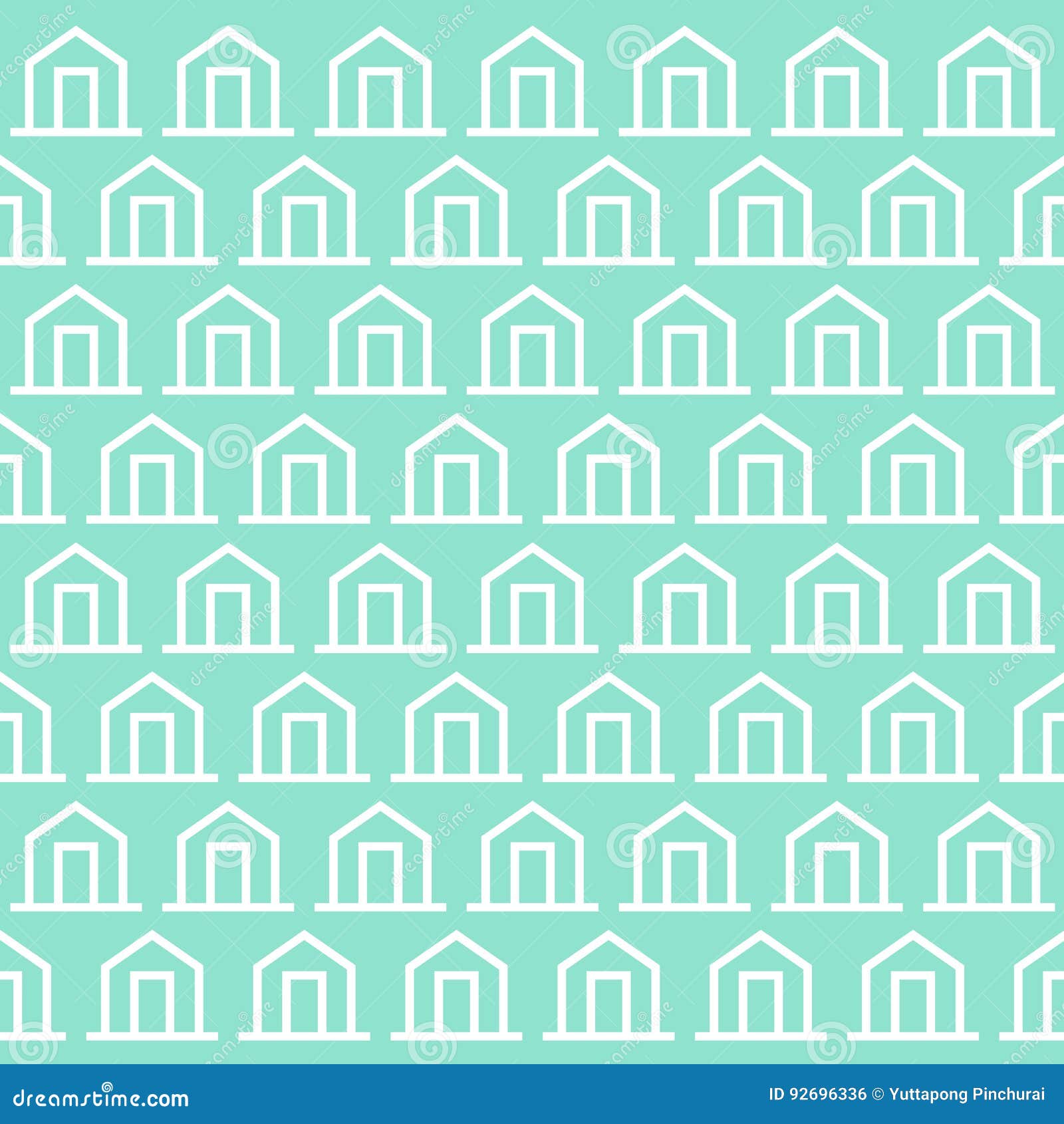 Cute Home Background Pattern. with Design Backdrop. Vector Illustration ...