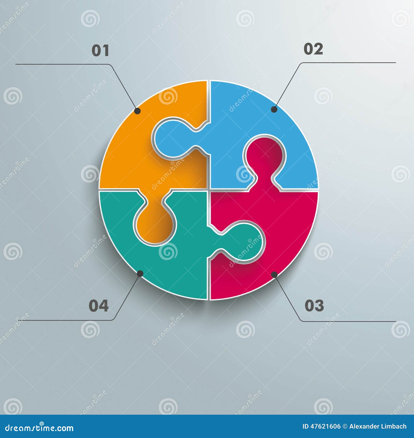 Colored Circle Puzzle Infographic Stock Illustrations – 130 Colored ...