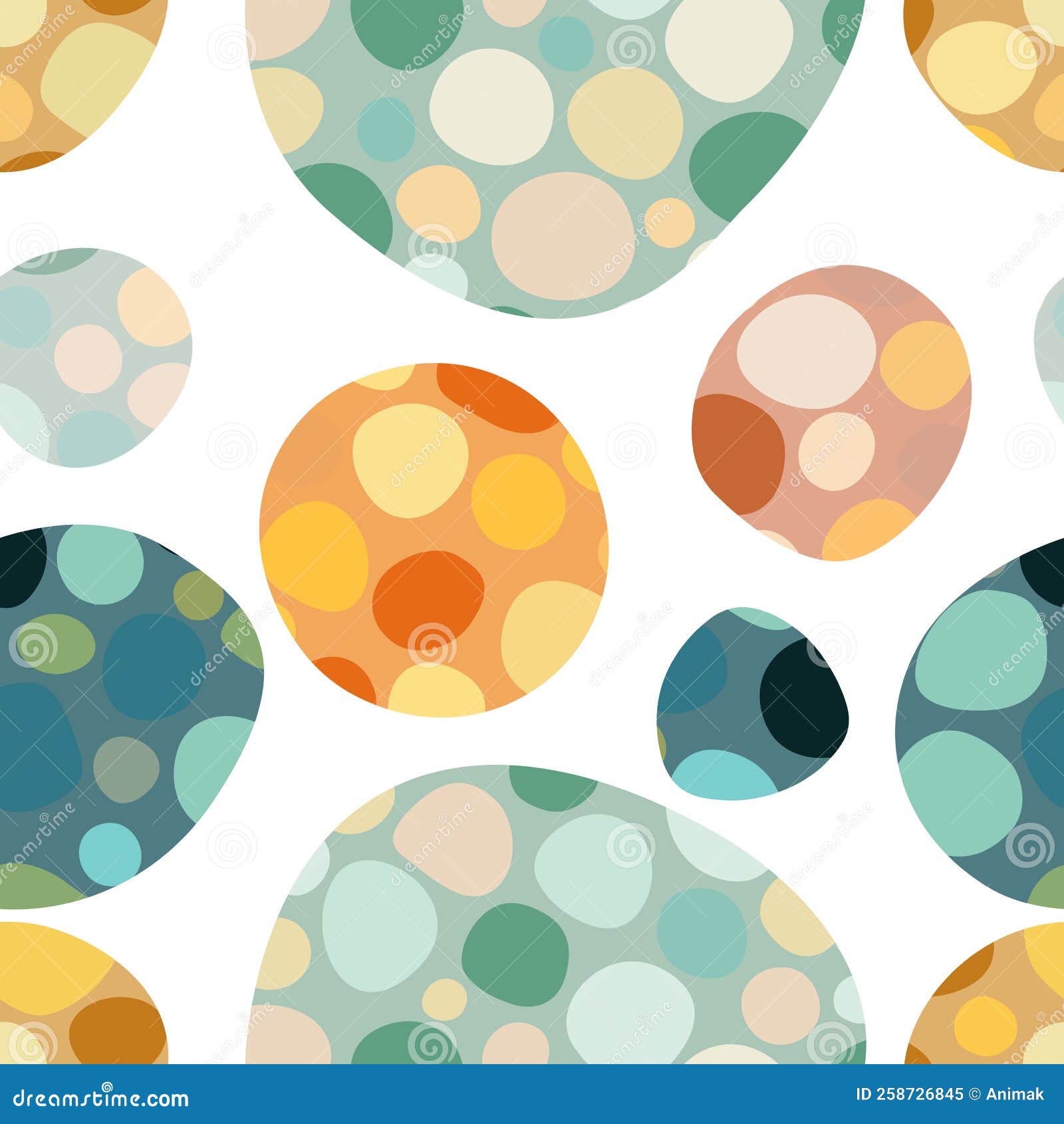 Colored Circle Seamless Pattern. Vector Stock Vector - Illustration of ... Colored Circle Seamless Pattern. Vector Stock Vector - Illustration of ...