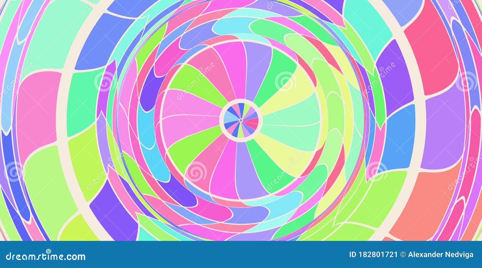 Colored Circles Art Action Background. Stock Illustration ...