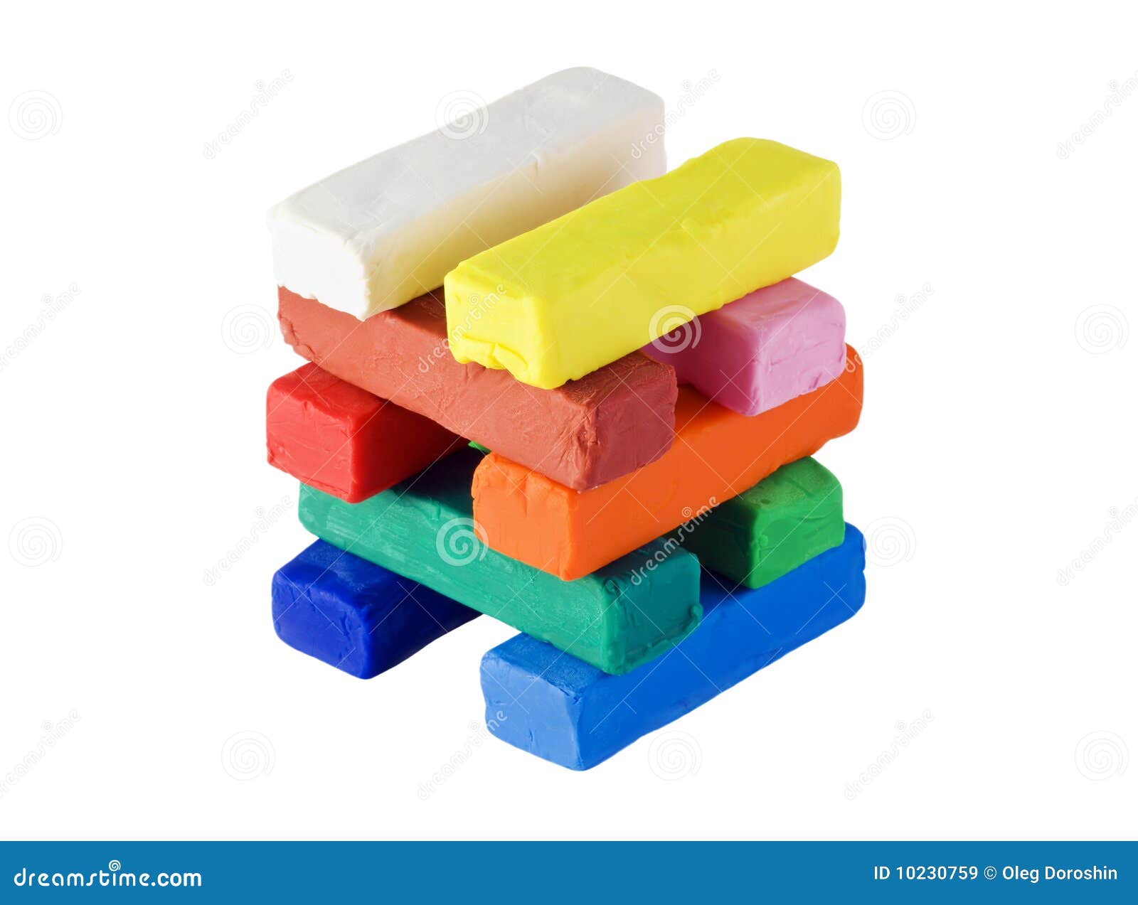 Colored clay isolated stock image. Image of blue, ceramics - 10230759